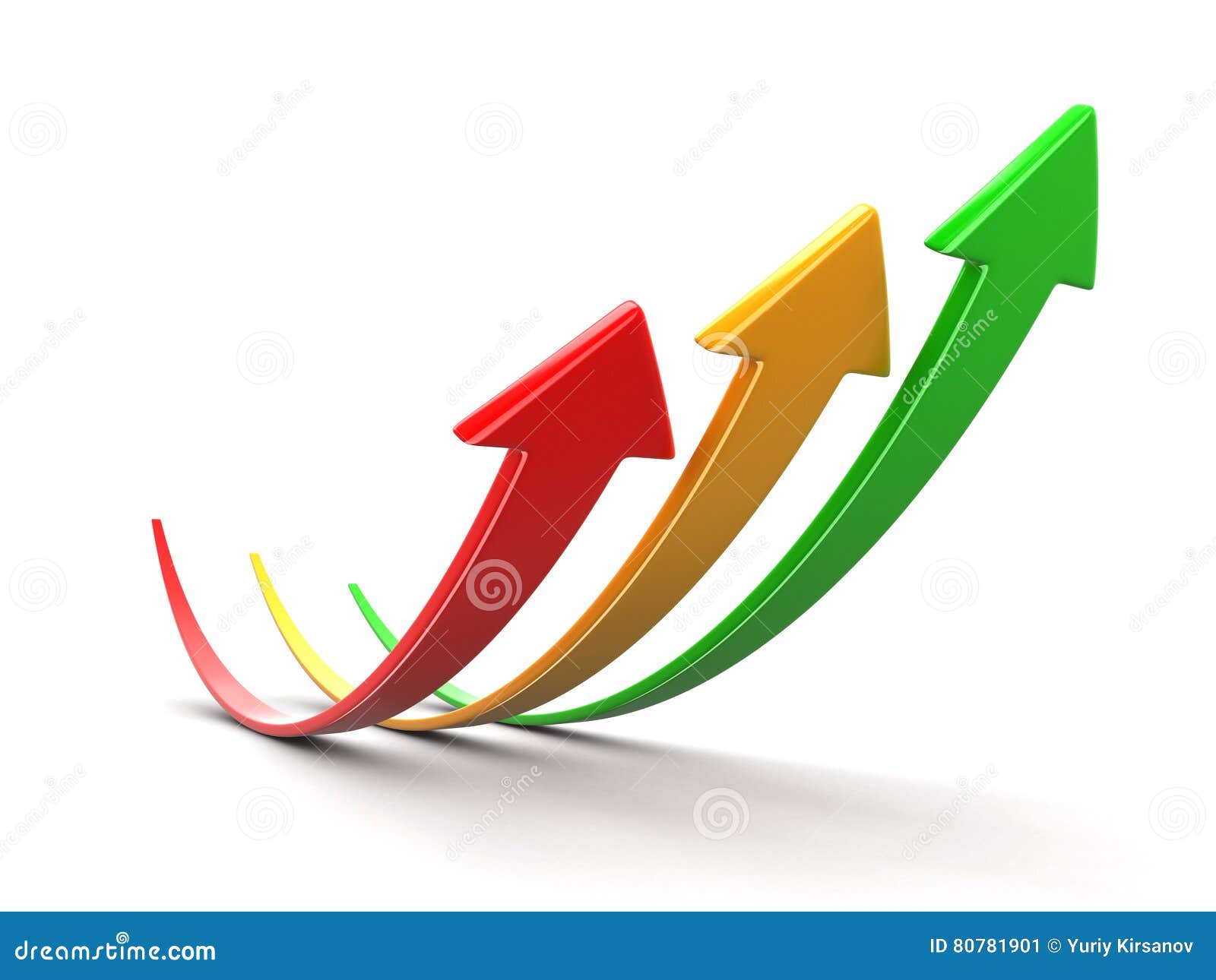 Setas 3d acima ilustração stock. Ilustração de forma - 80781901