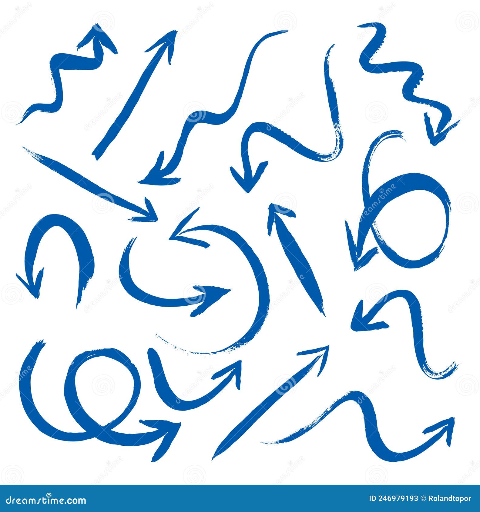 Setas de desenho de vetor ilustração do vetor. Ilustração de globo ...