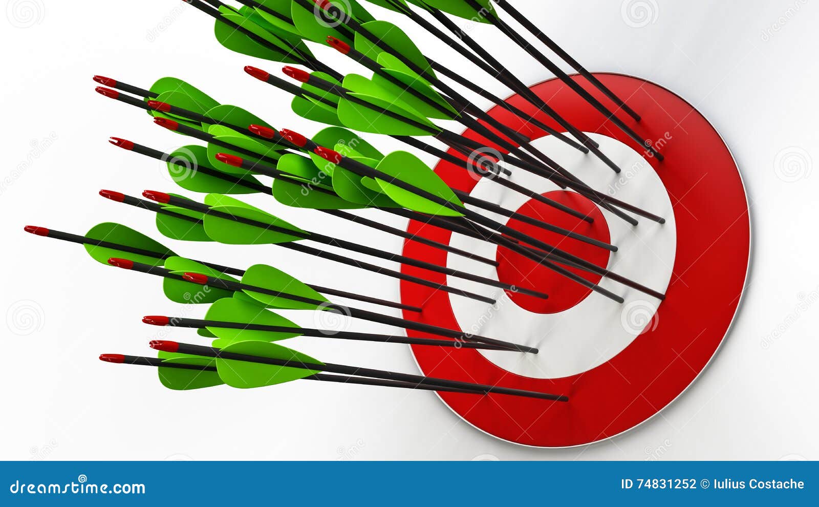 Setas e alvo ilustração stock. Ilustração de branco, seta - 74831252