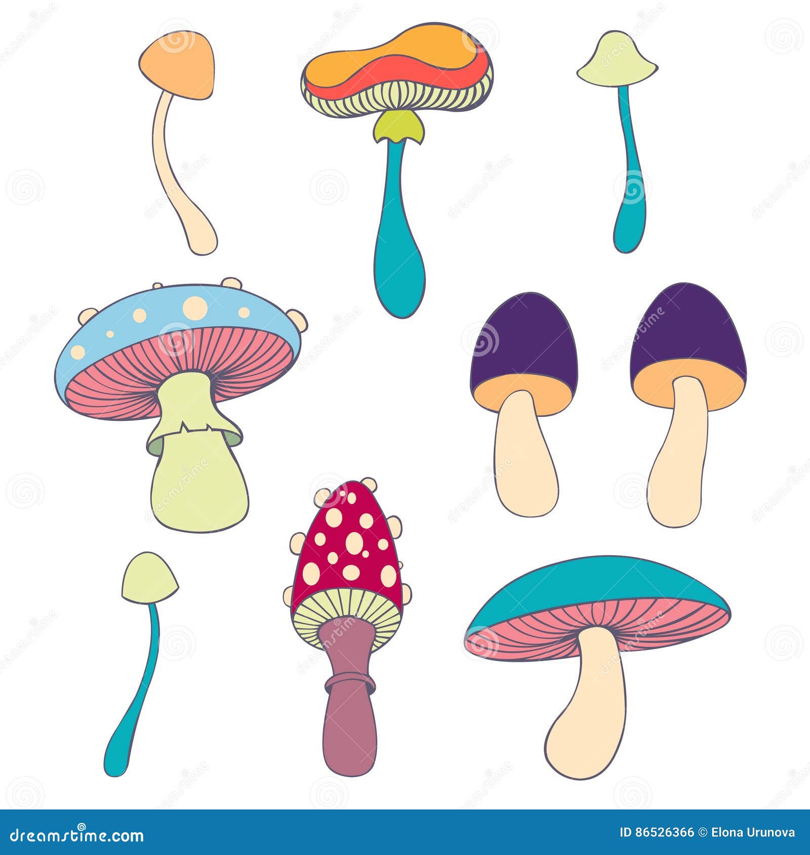 Setas Estilizadas En Estilo De La Historieta Ilustración del Vector ...