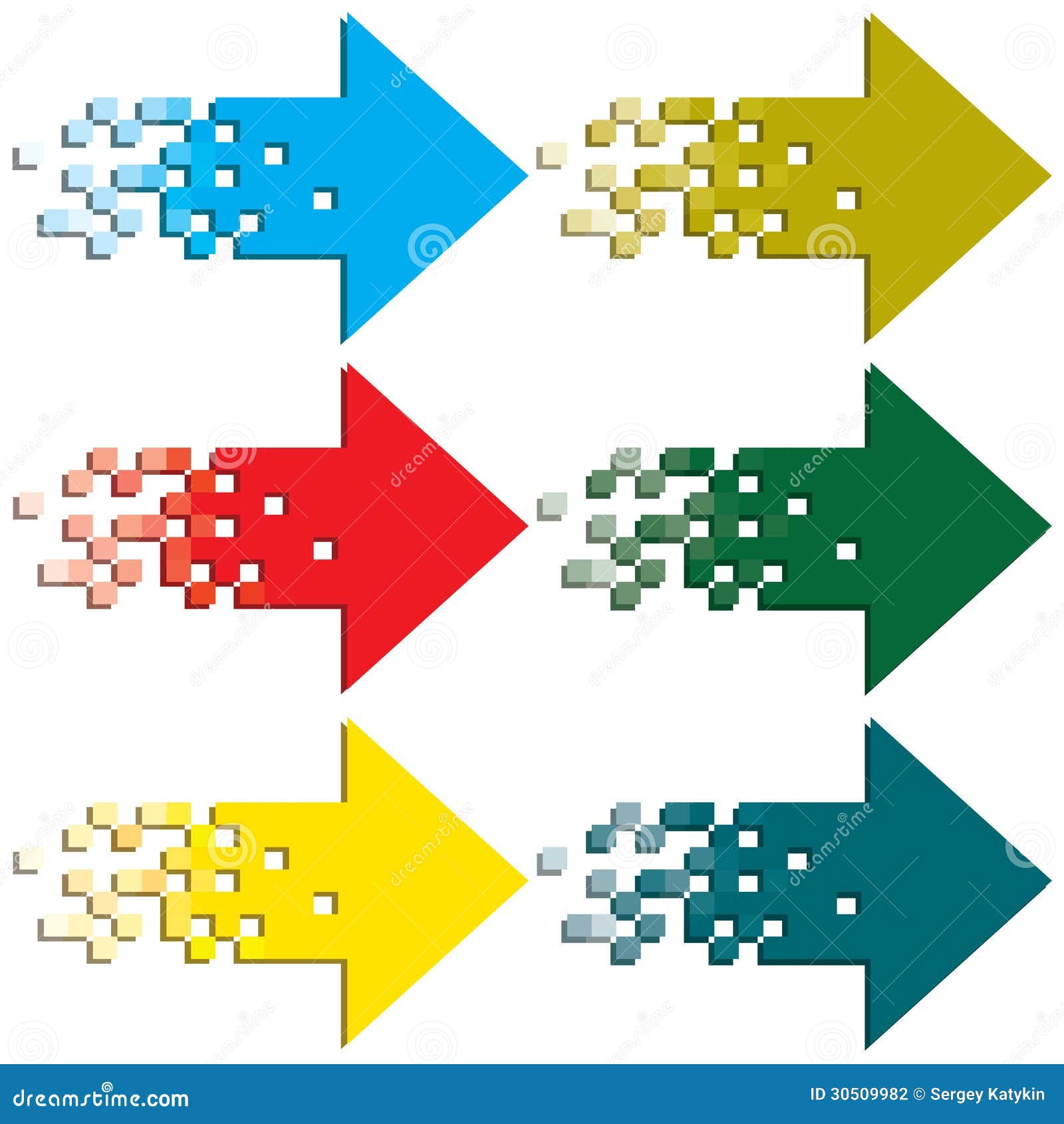 Setas Multi-coloridas a Indicar. Ilustração do Vetor - Ilustração de ...