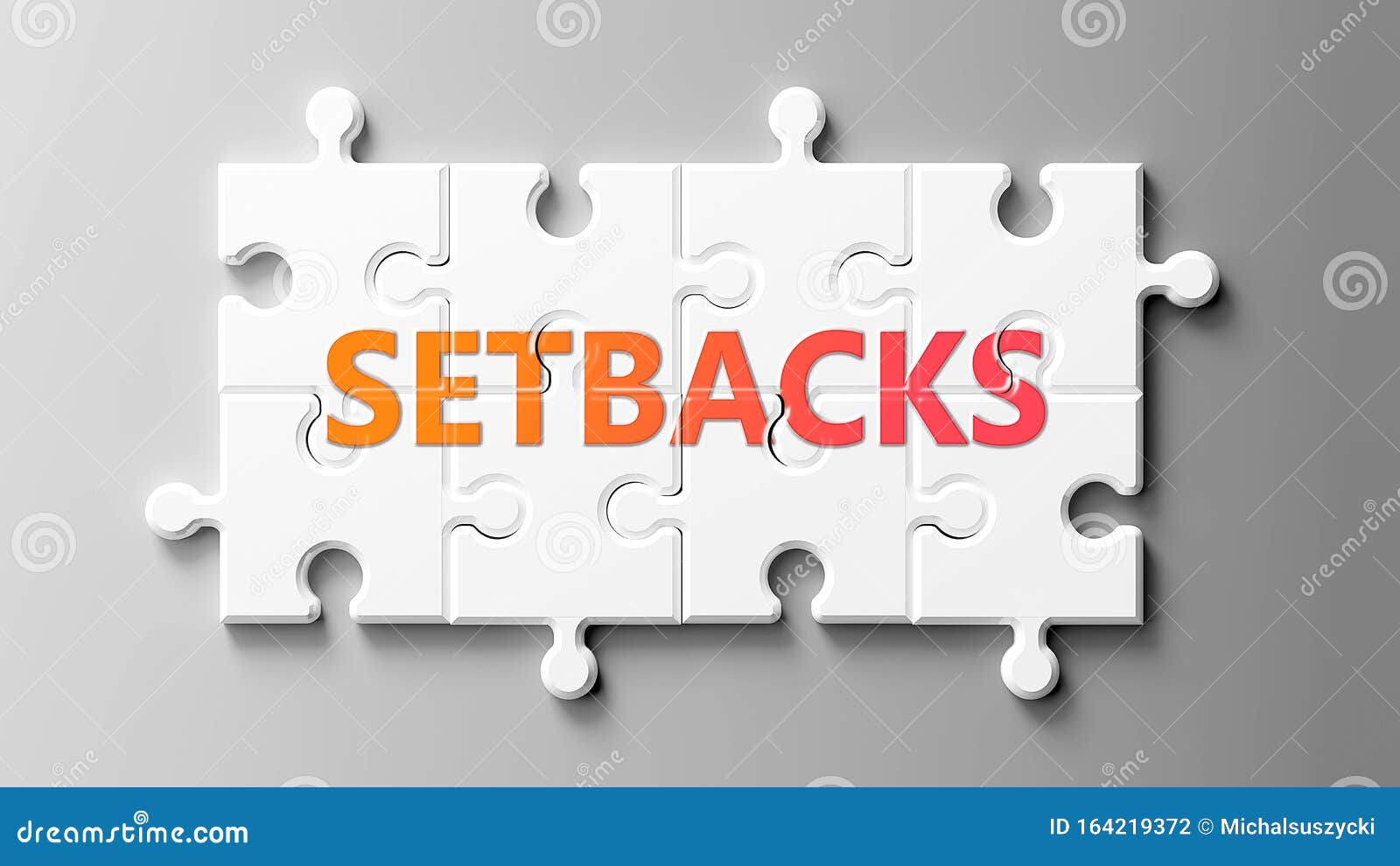 Setbacks Complex Like a Puzzle - Pictured As Word Setbacks on a Puzzle ...