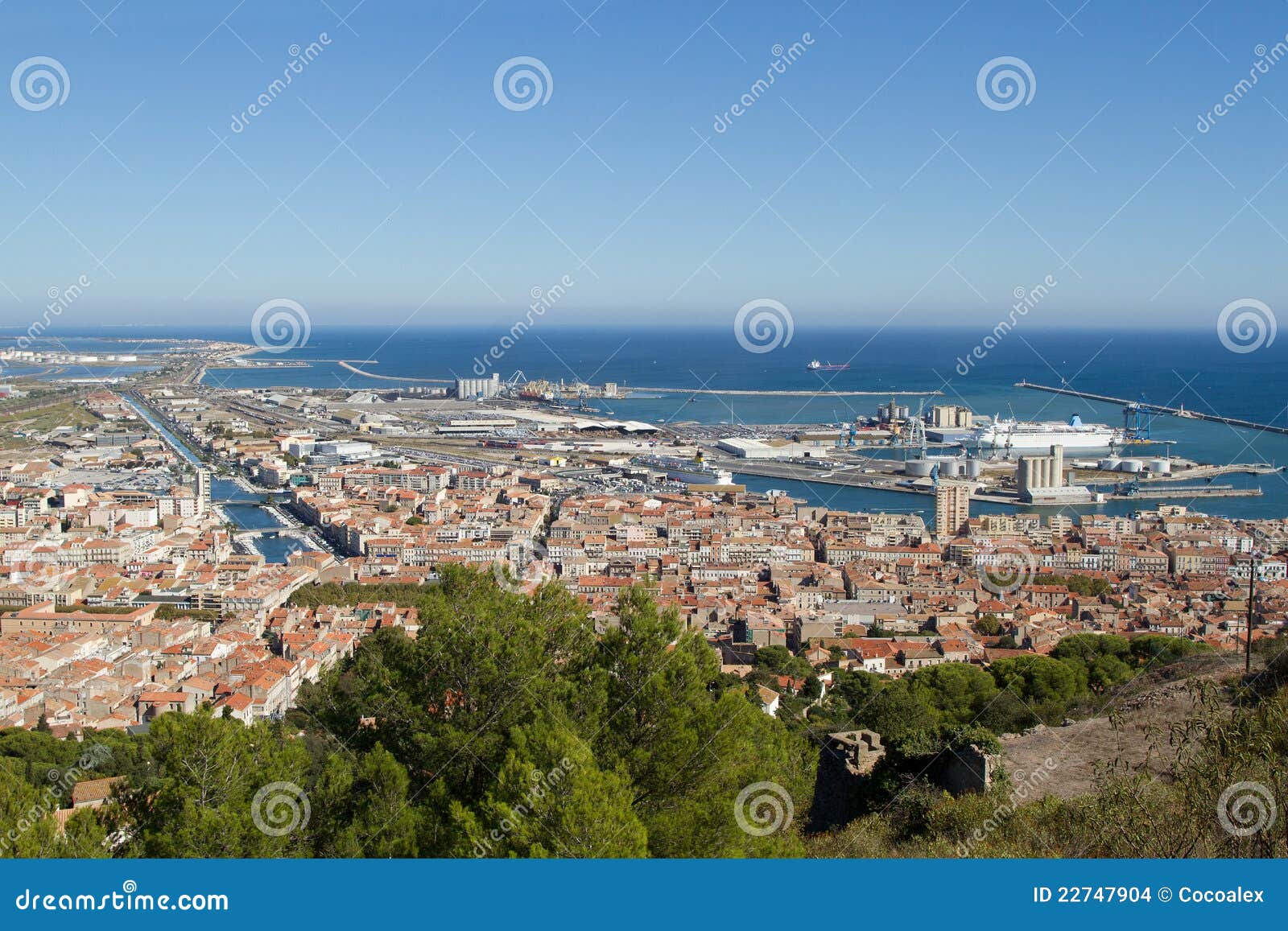 Sete, Little Town in France Stock Photo - Image of mountain, french ...