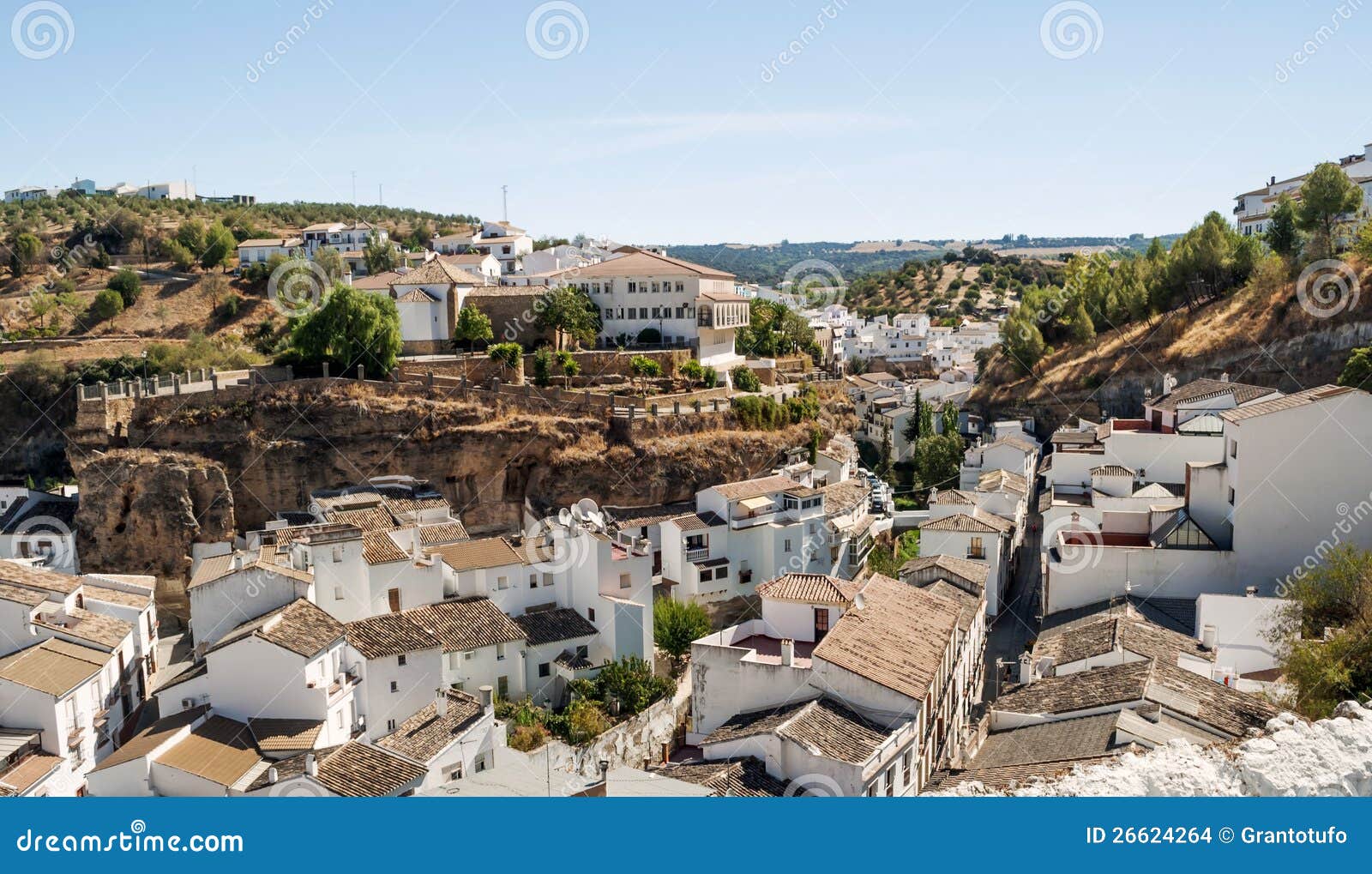 Setenil de las Bodegas stock photo. Image of hills, agriculture - 26624264