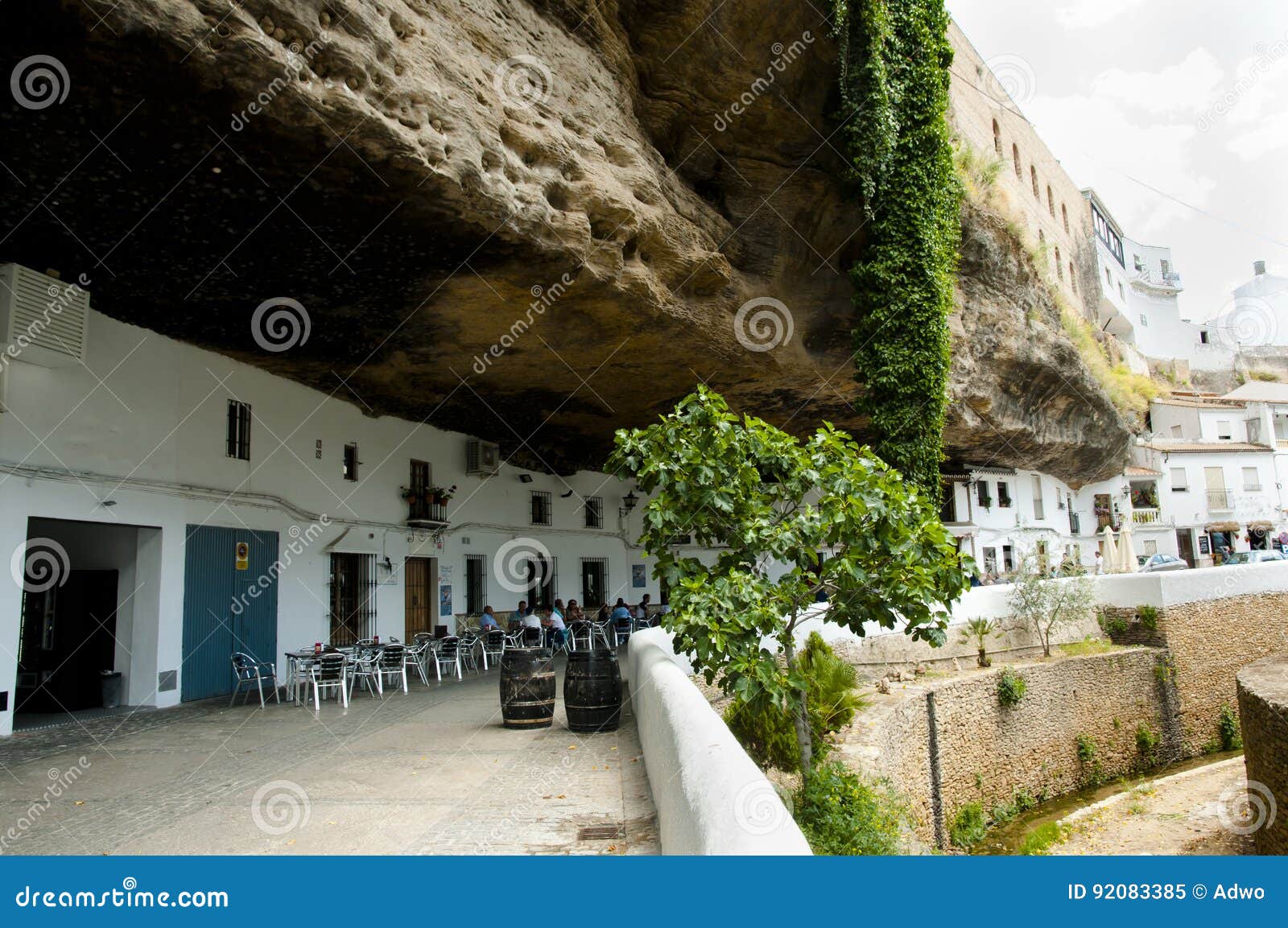 Setenil De Las Bodegas - Spain Stock Image - Image of city, building ...