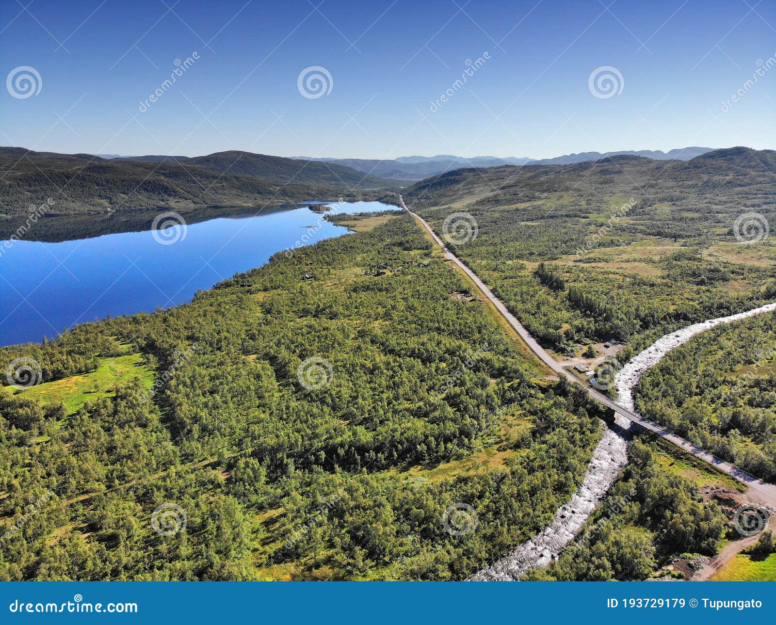 Setesdal valley in Norway stock image. Image of sessvatnet - 193729179