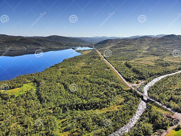 Setesdal valley in Norway stock image. Image of sessvatnet - 193729179