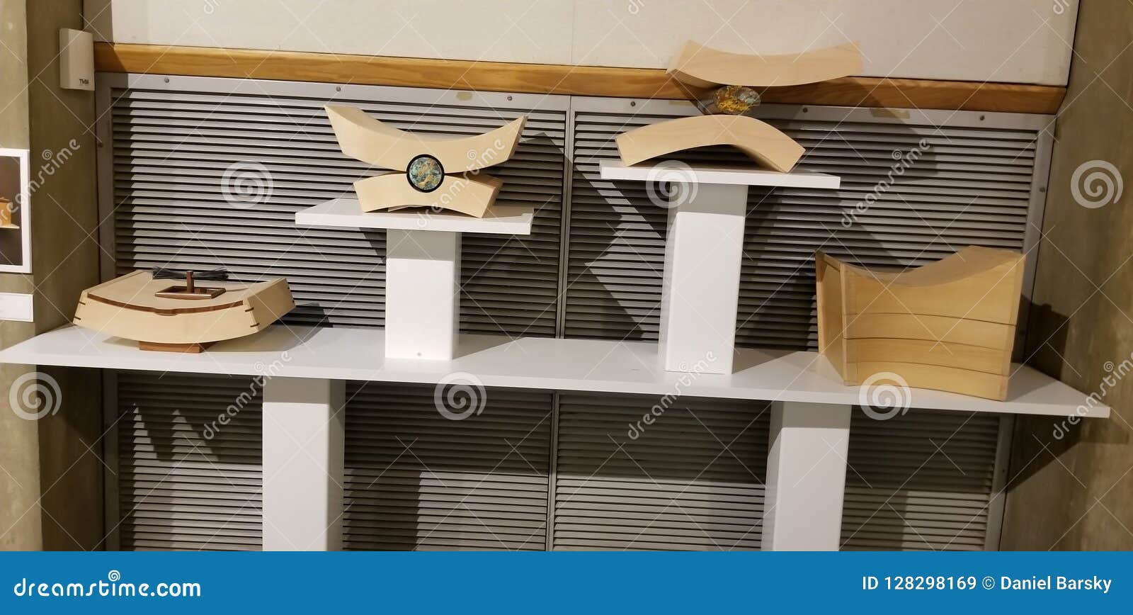 Seth Ehrlich Boxes Exhibit editorial stock image. Image of library ...