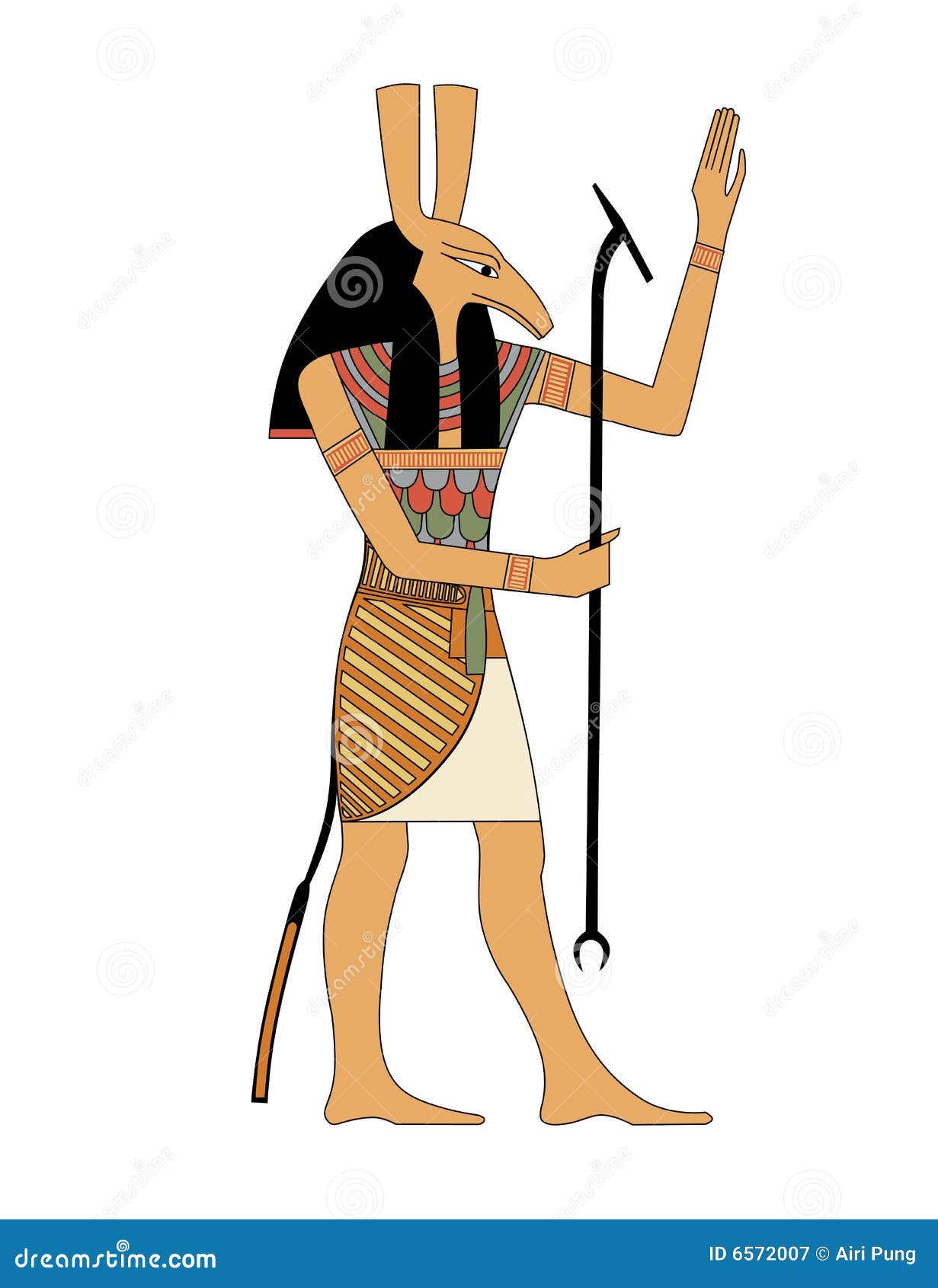 Seth o deus mau ilustração stock. Ilustração de arqueologia - 6572007