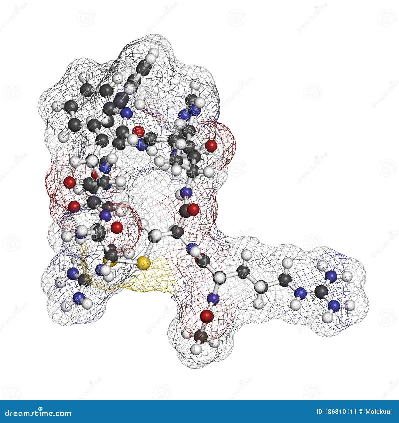 Setmelanotide Drug Molecule (MC4 Receptor Agonist). 3D Rendering Stock ...