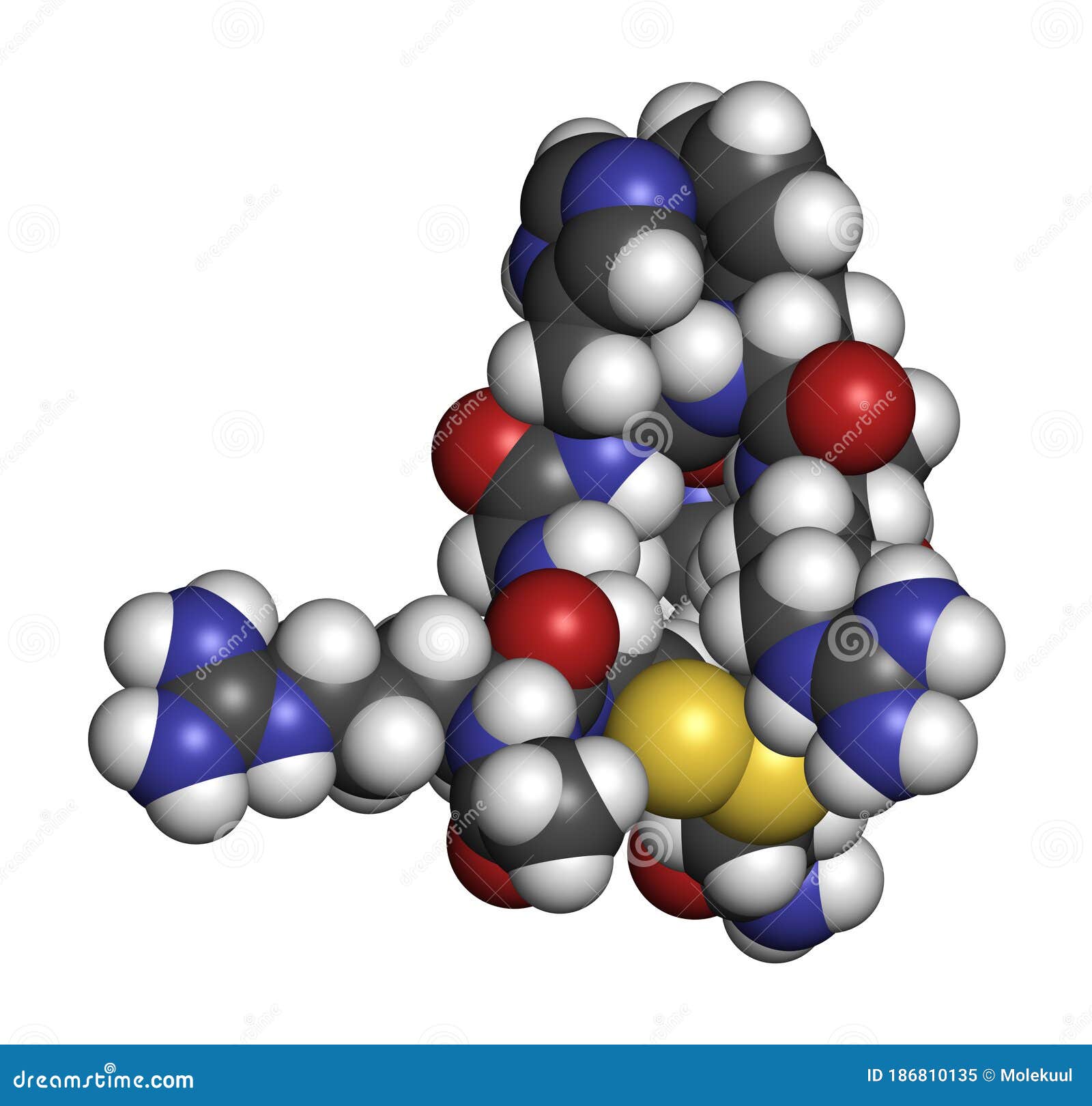Setmelanotide Drug Molecule (MC4 Receptor Agonist). 3D Rendering Stock ...