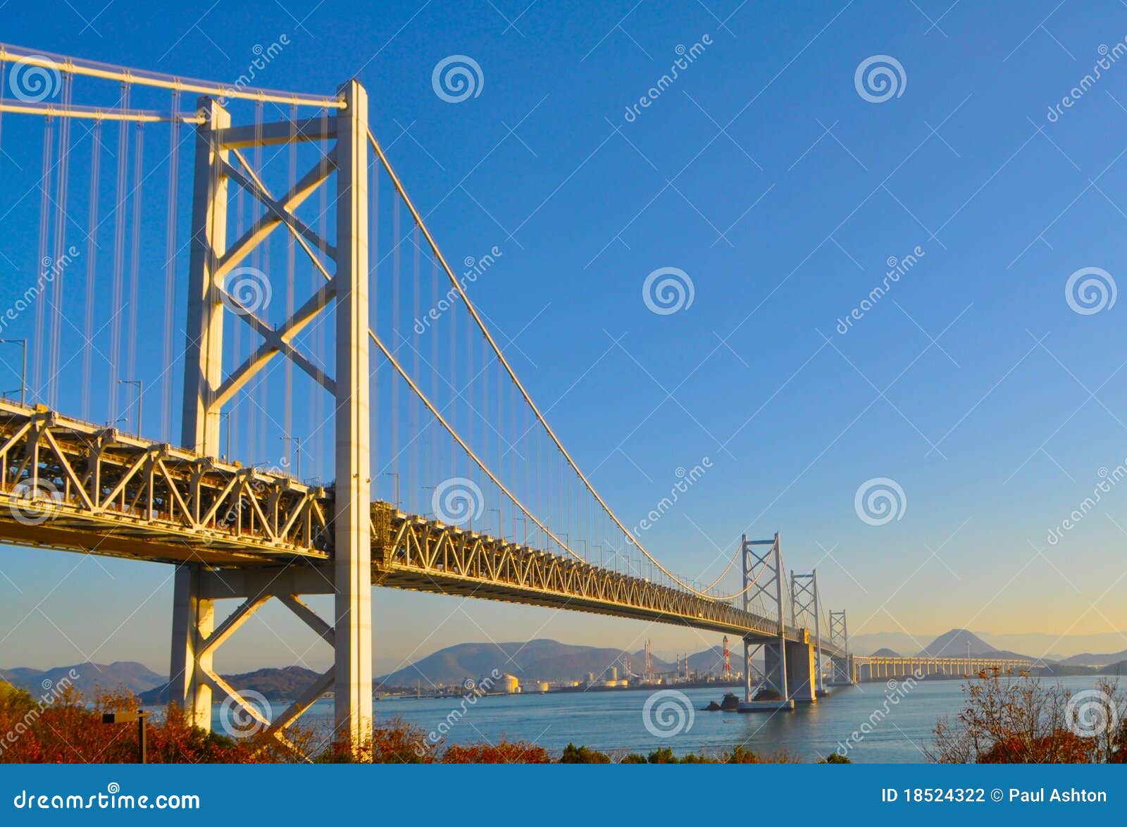 Seto Ohashi Bridge, Japan stock photo. Image of famous - 18524322
