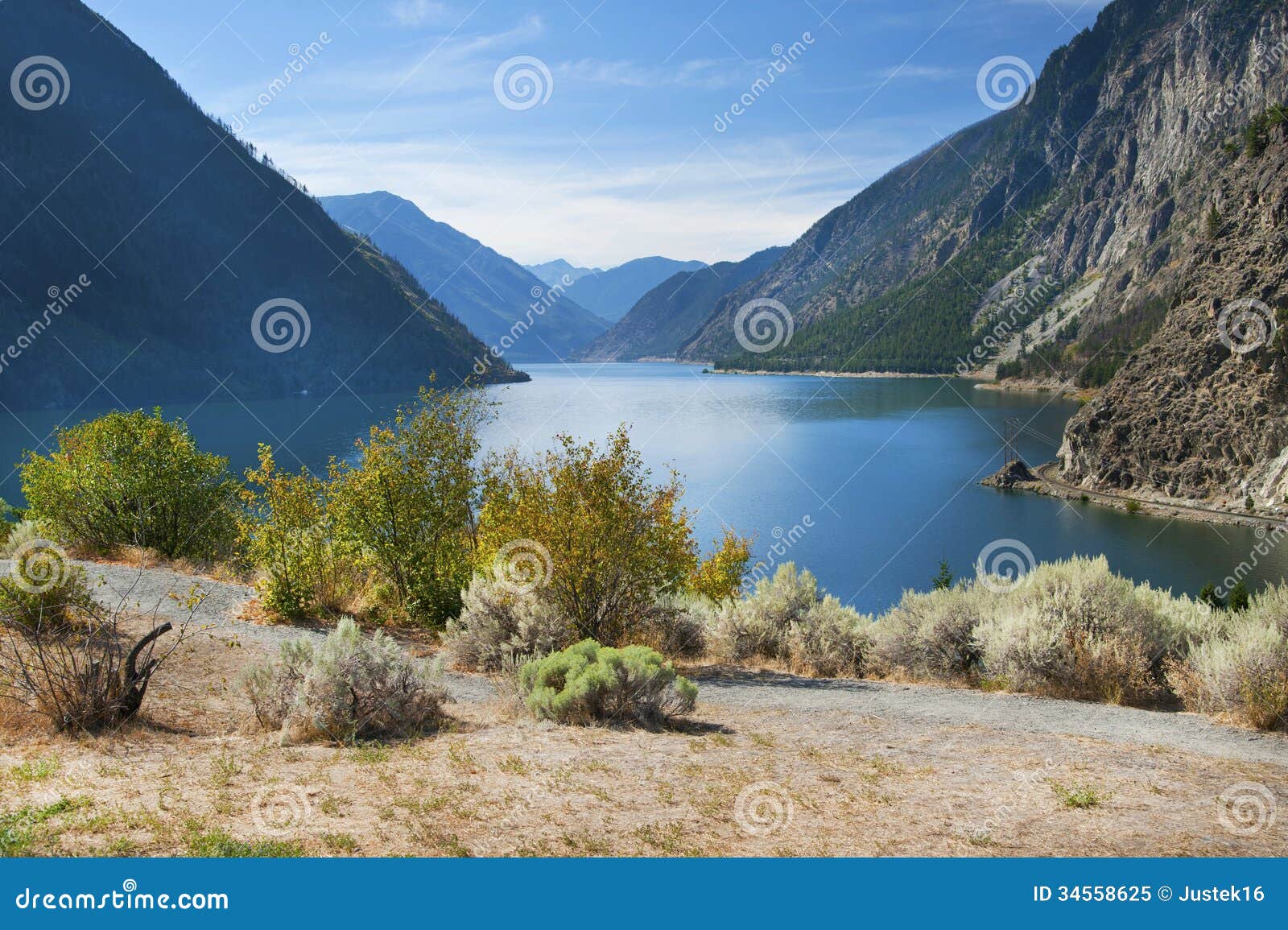 Seton Lake stock image. Image of nature, lake, travel - 34558625