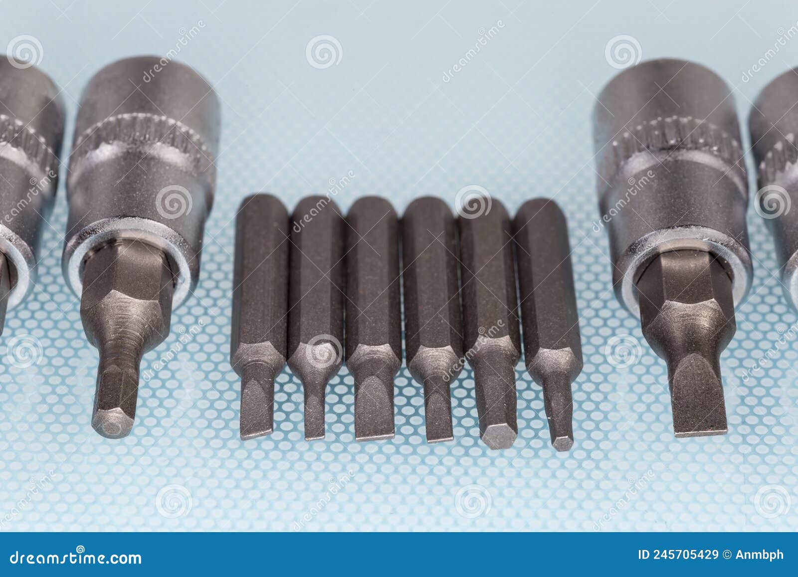 Sets of Different Interchangeable Flat and Hexagonal Bits for ...