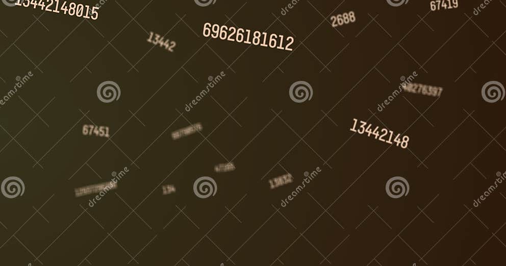 Sets of Numbers Changing at a Fast Pace Moving Downwards in a Vast ...