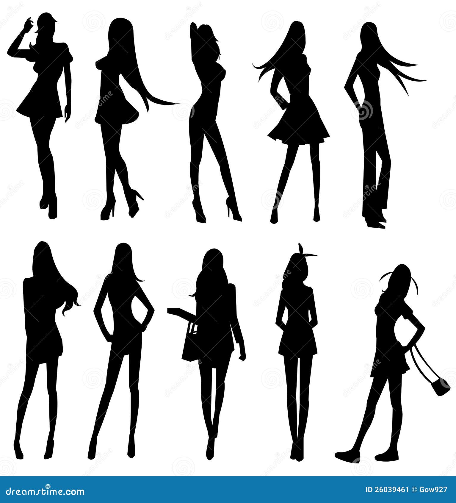 Sets of Girl Gang, Create by Vector Stock Vector - Illustration of ...