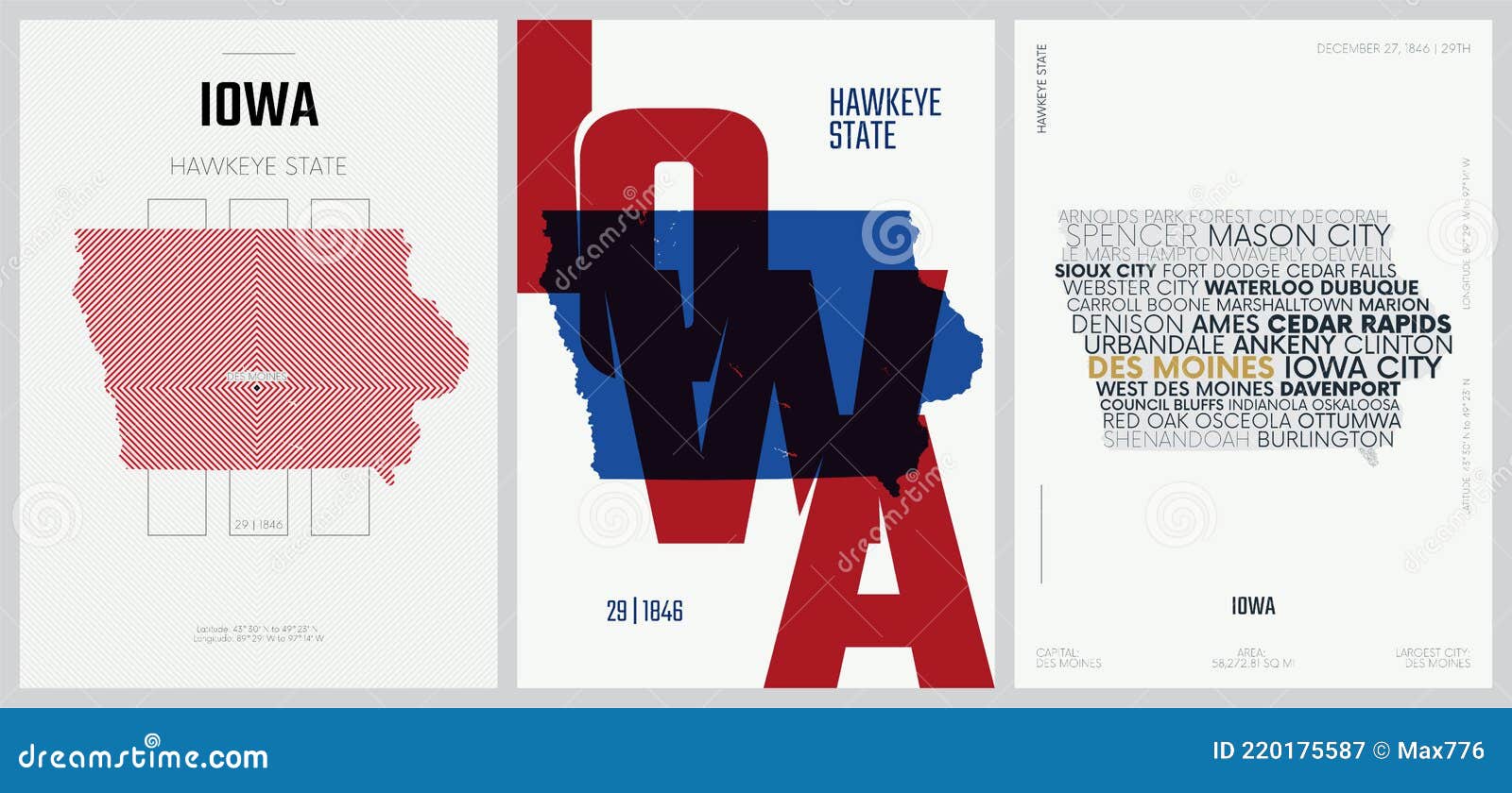 Iowa Map. District Map Of Iowa In 2020. District Map Of Iowa In Color ...