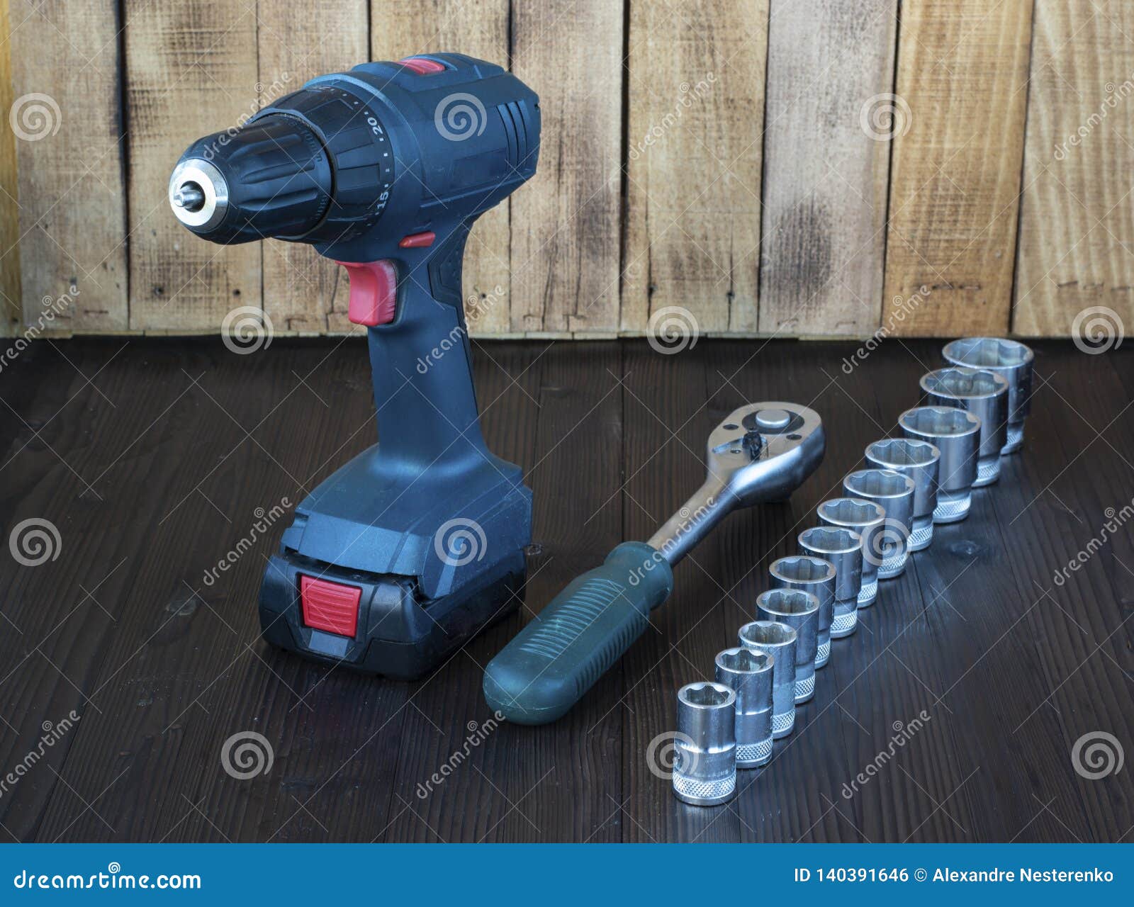 Sets of Various Tools for Performing Numerous Works Stock Photo - Image ...