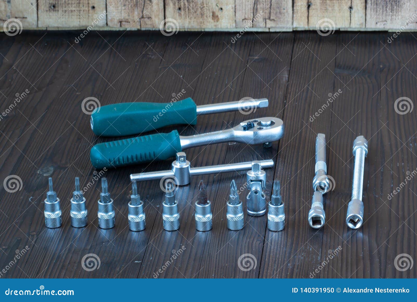 Sets of Various Tools for Performing Numerous Works Stock Photo - Image ...