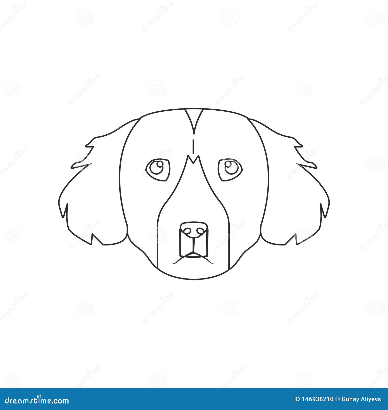 Setter Face Icon. Element of Dog for Mobile Concept and Web Apps Icon ...
