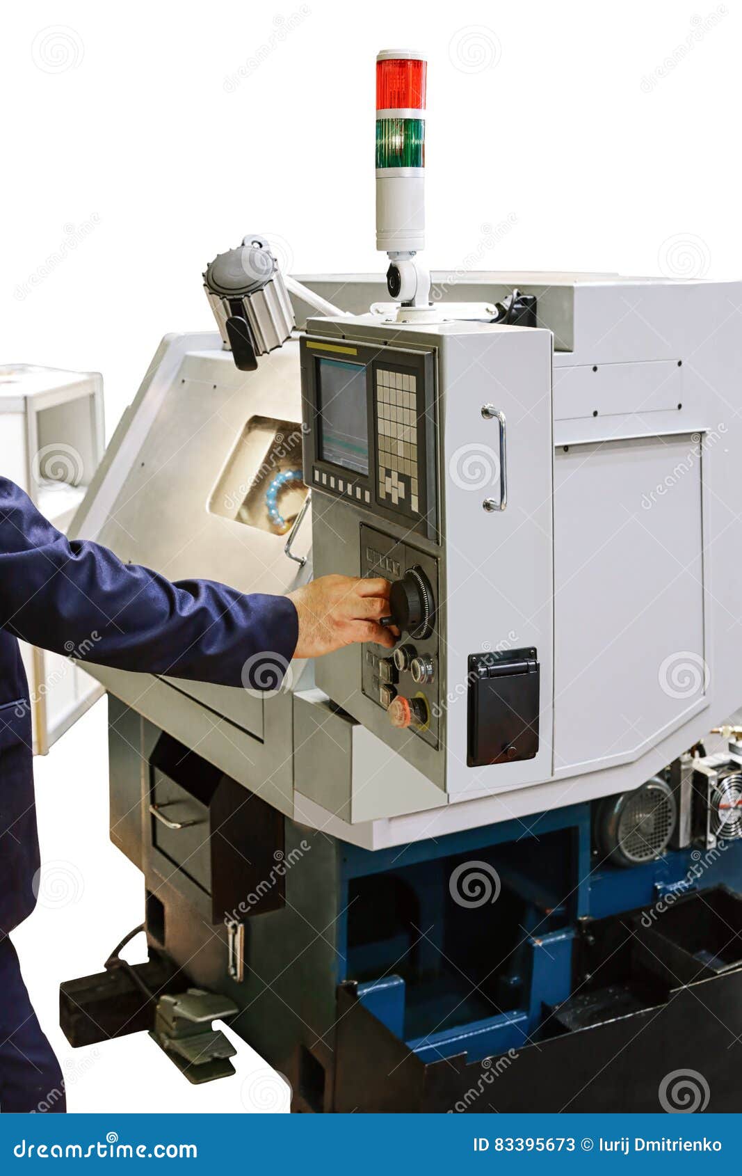 Setter-programmer Configures Modern Metal Cutting Machine Tools Stock ...