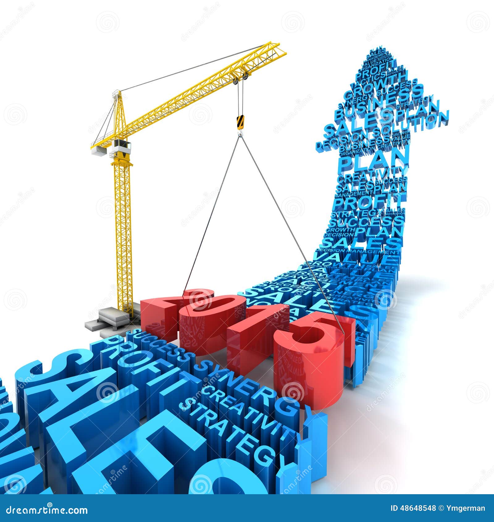 Setting the 2015 Business Direction, 3d Render Stock Illustration ...