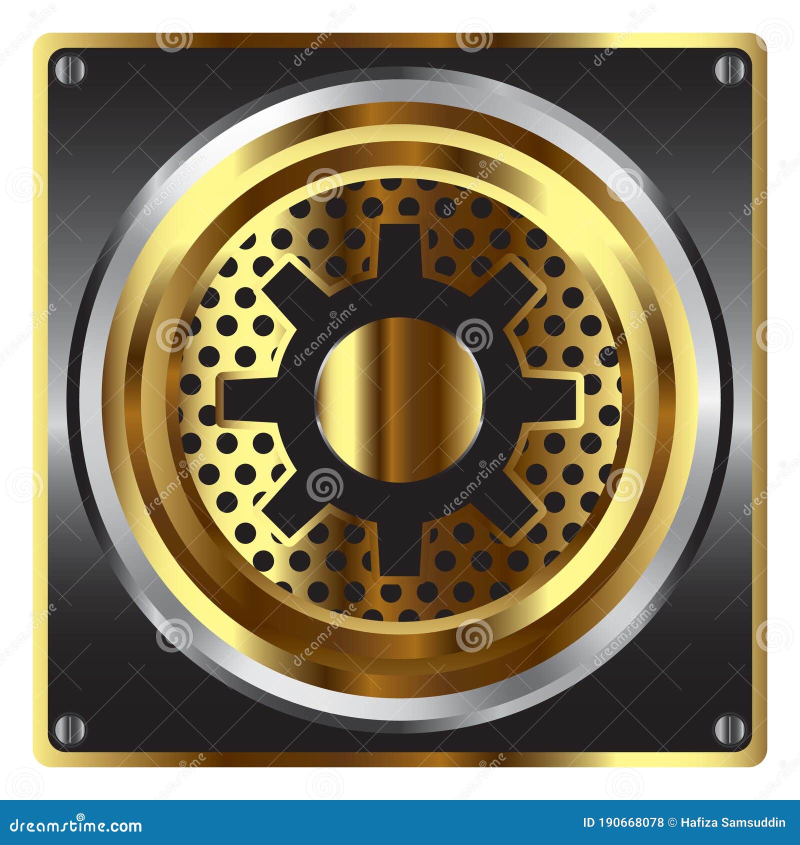 Setting Button. Vector Illustration Decorative Design Stock Vector ...