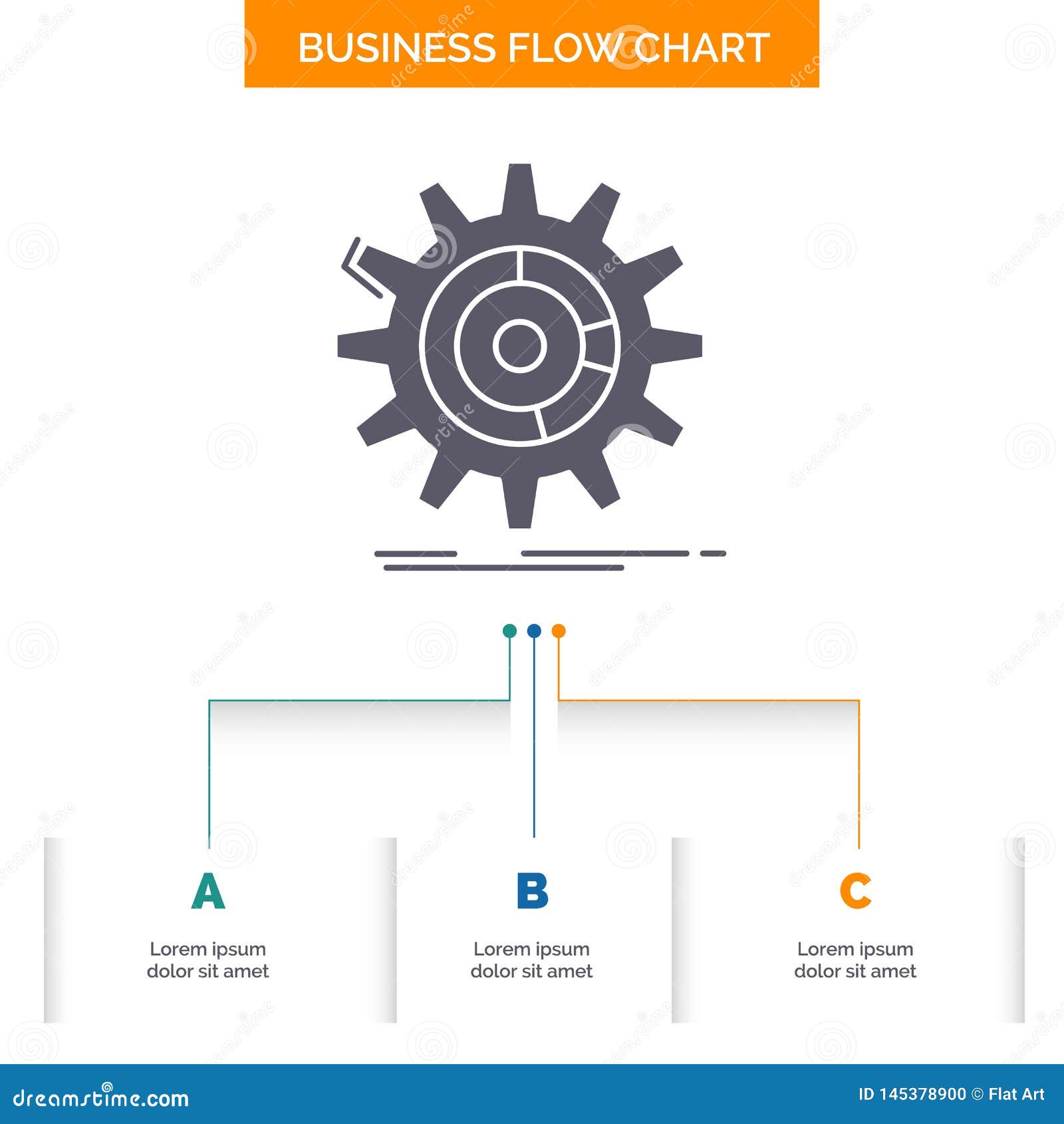 Setting, Data, Management, Process, Progress Business Flow Chart Design ...