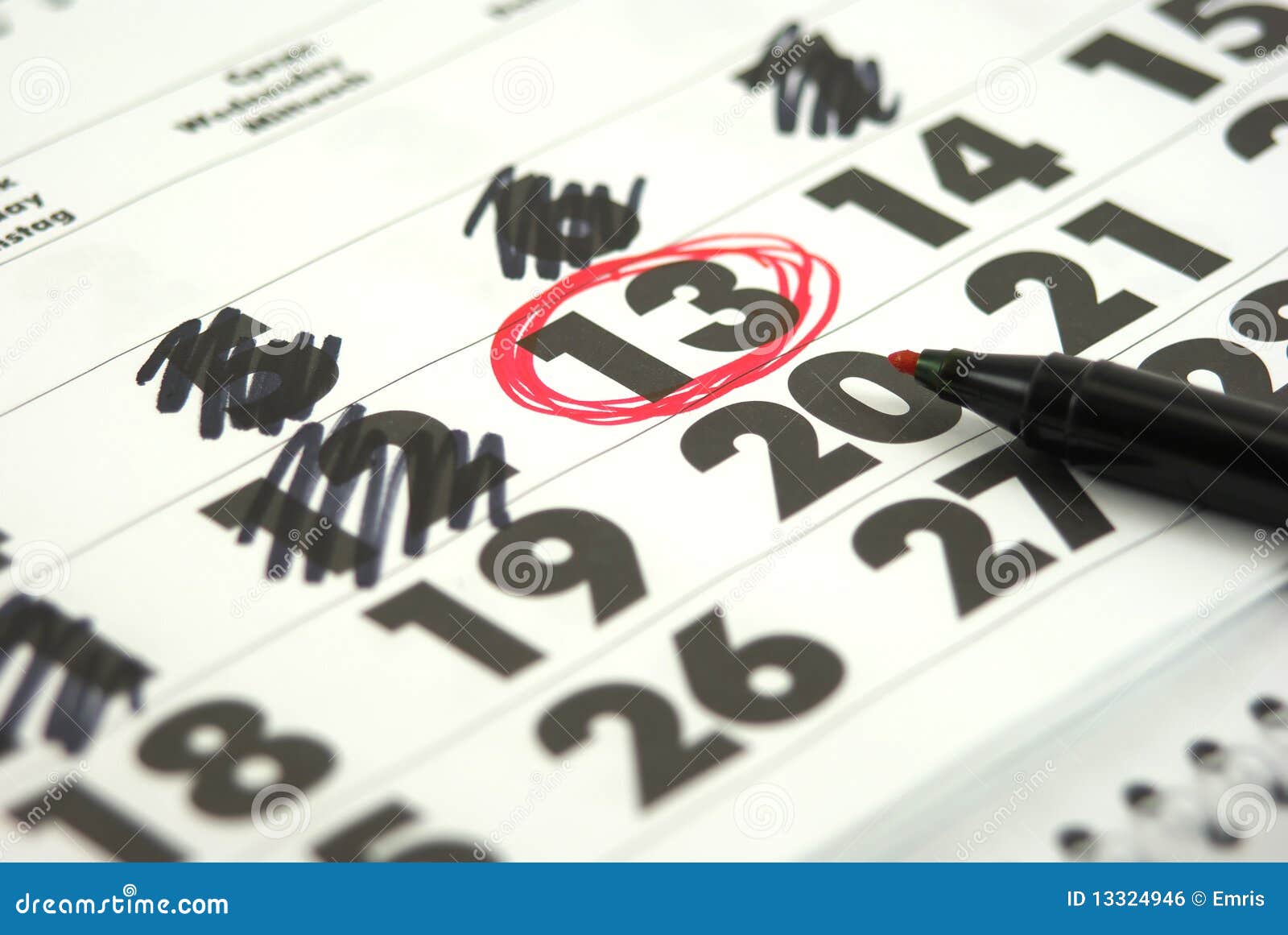 Setting date stock photo. Image of marker, calendar, month - 13324946