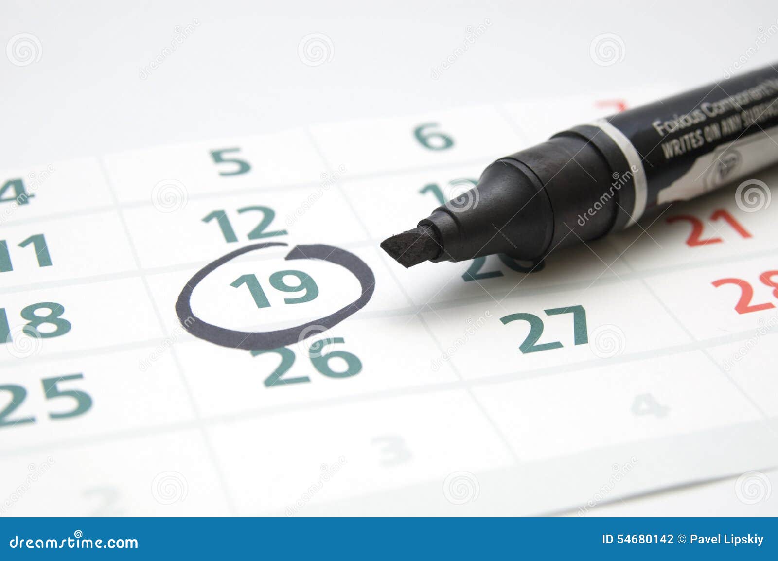 Setting a date stock photo. Image of date, planner, memo - 54680142