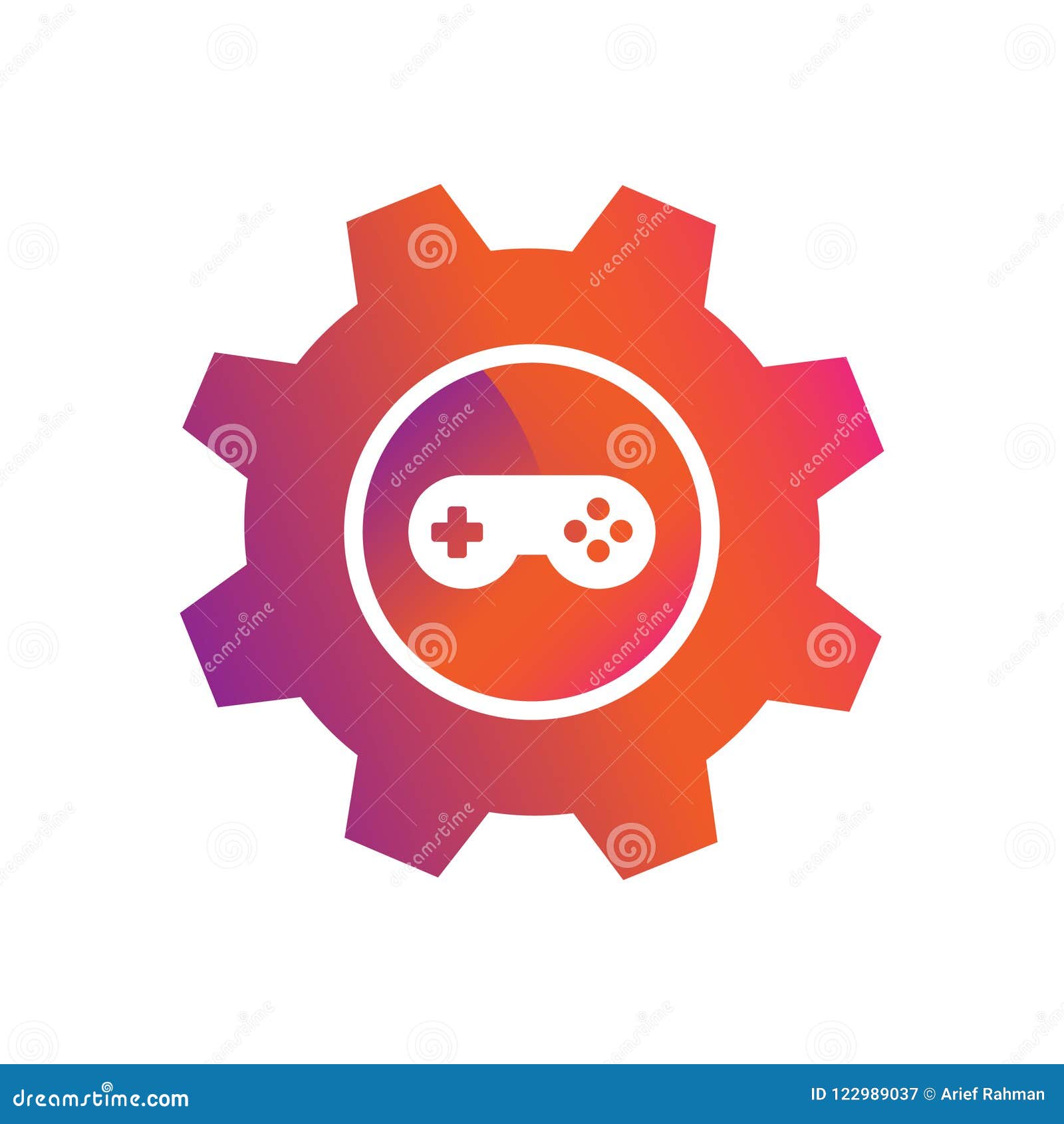 Setting Game Button Vector Icon Stock Vector - Illustration of sign ...