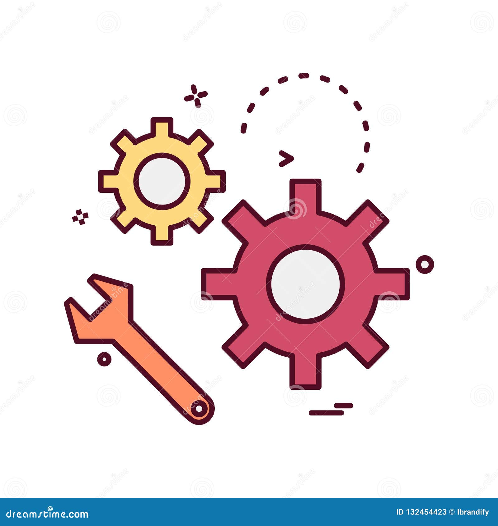 Setting Gear Icon Design Vector Stock Vector - Illustration of ...