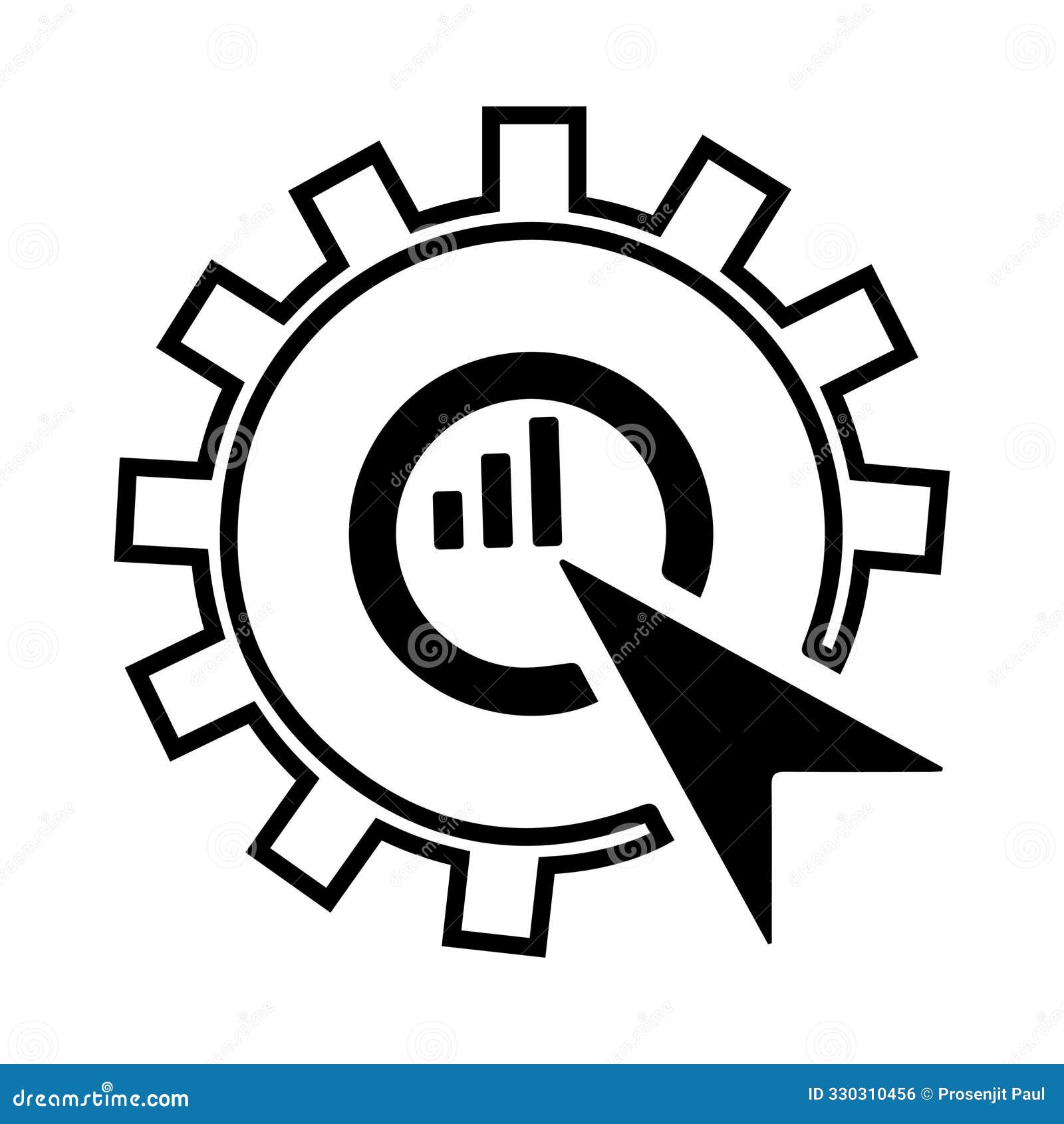 Setting, Gear, Maintenance, Optimization Icon Stock Illustration ...