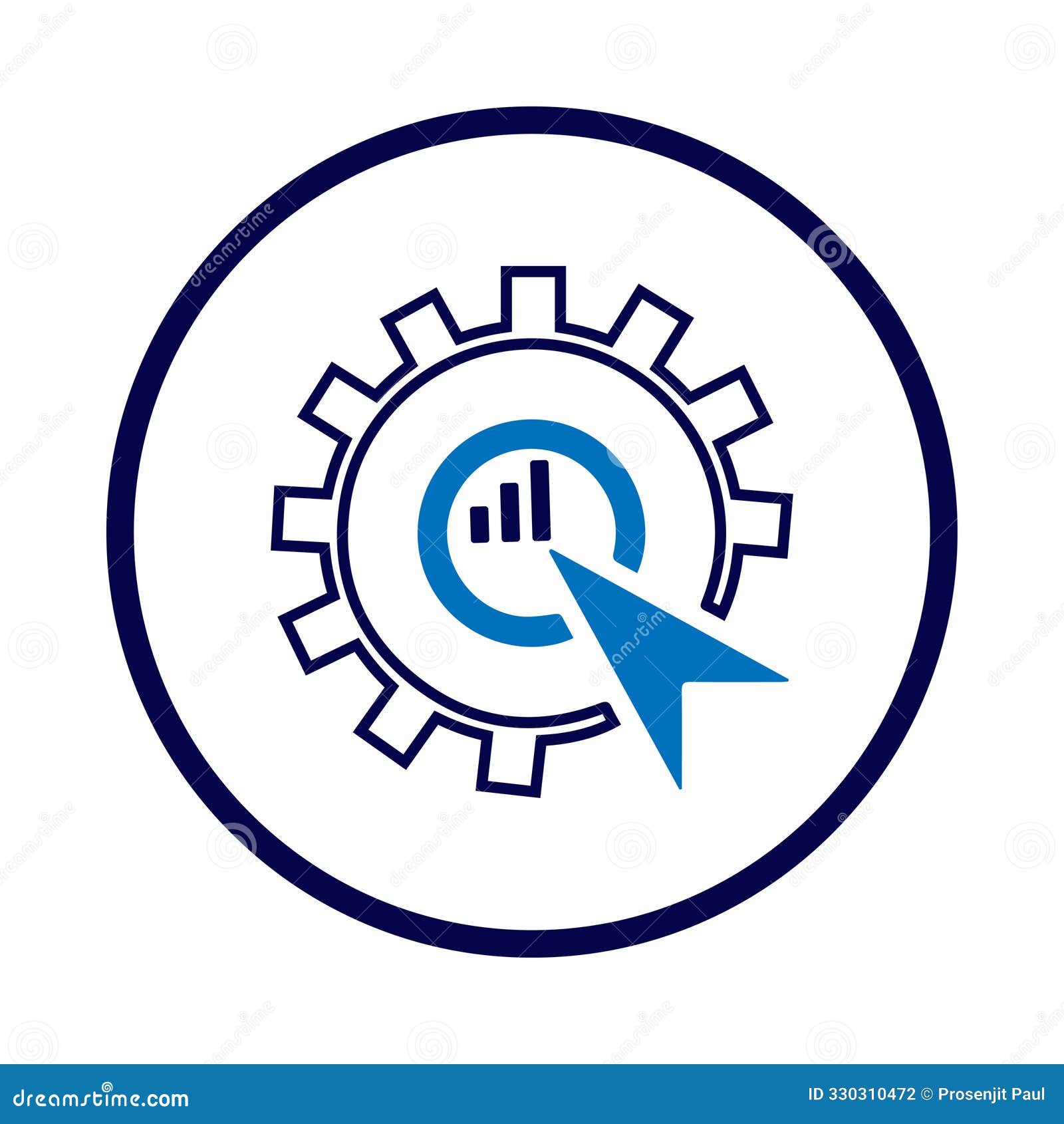 Setting, Gear, Maintenance, Optimization Icon Stock Illustration - Illustration of business ...