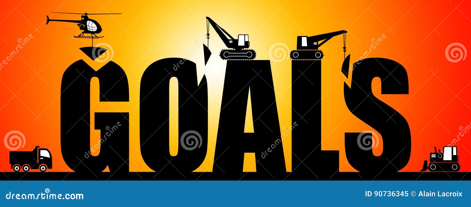 Setting goals stock illustration. Illustration of focus - 90736345