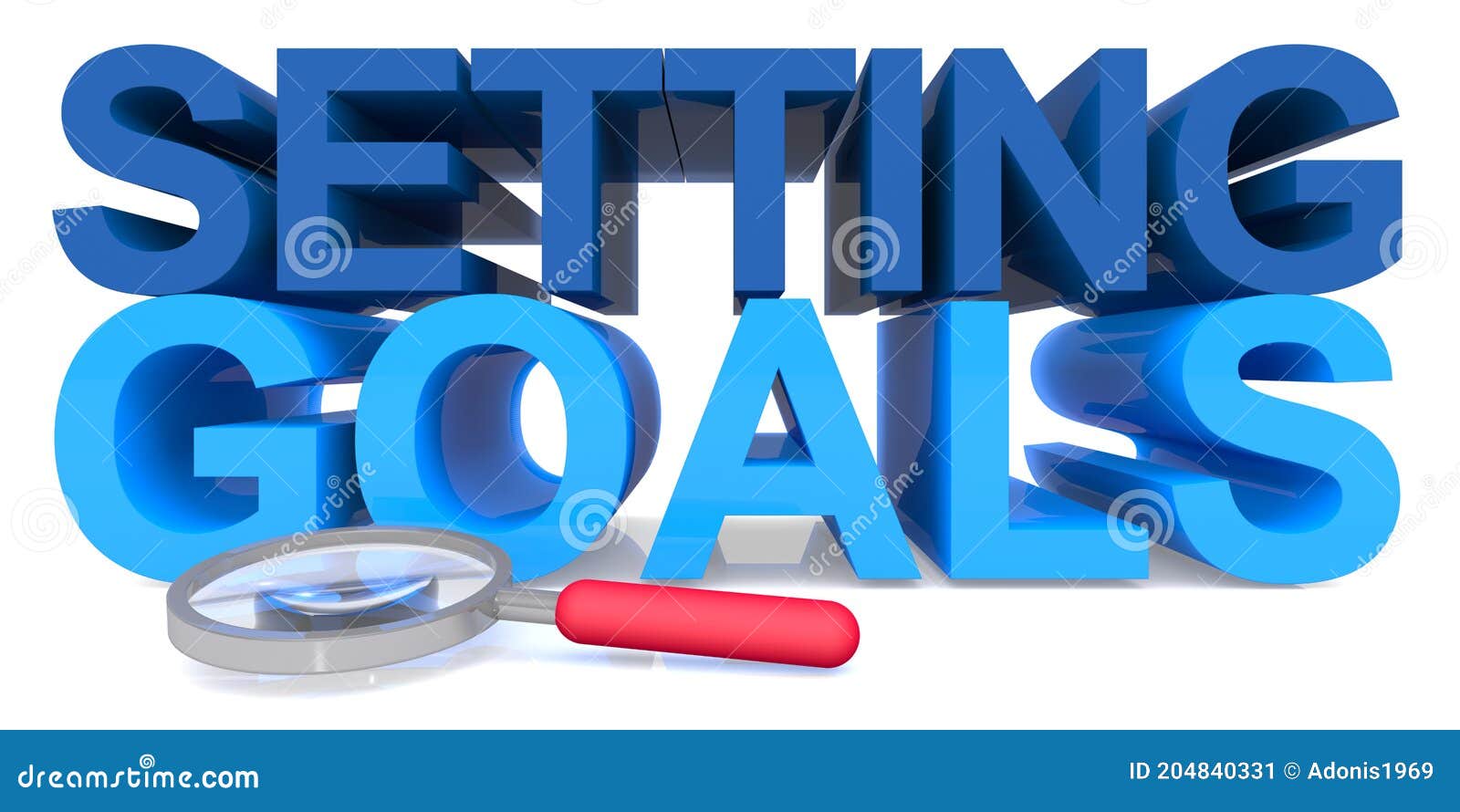 Setting Of Goals, Objectives And Targets Vector Illustration ...