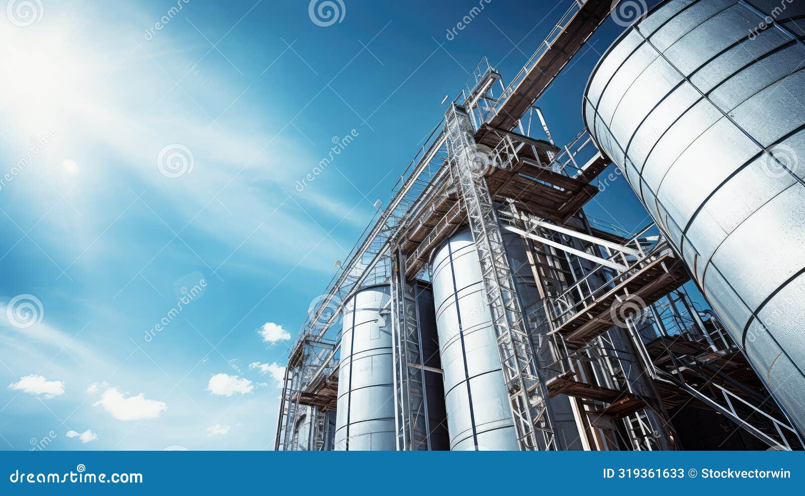 Setting grain technology stock illustration. Illustration of towering ...