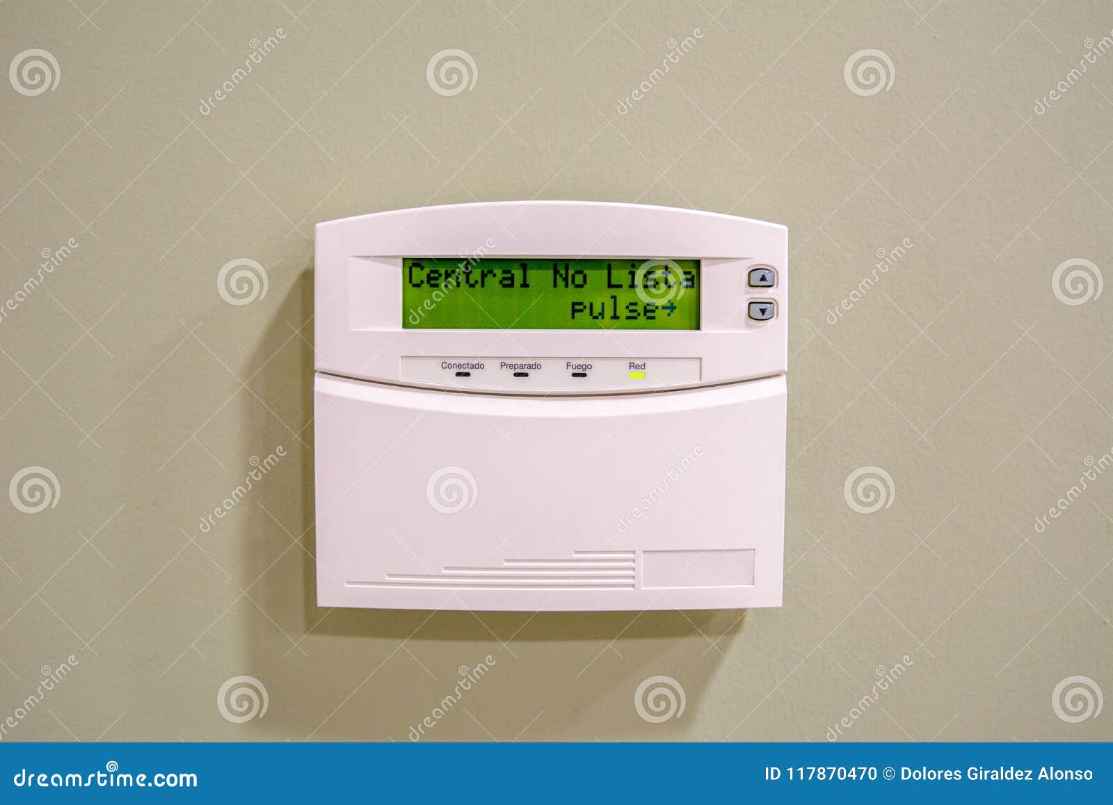Setting Home Alarm System stock photo. Image of control - 117870470