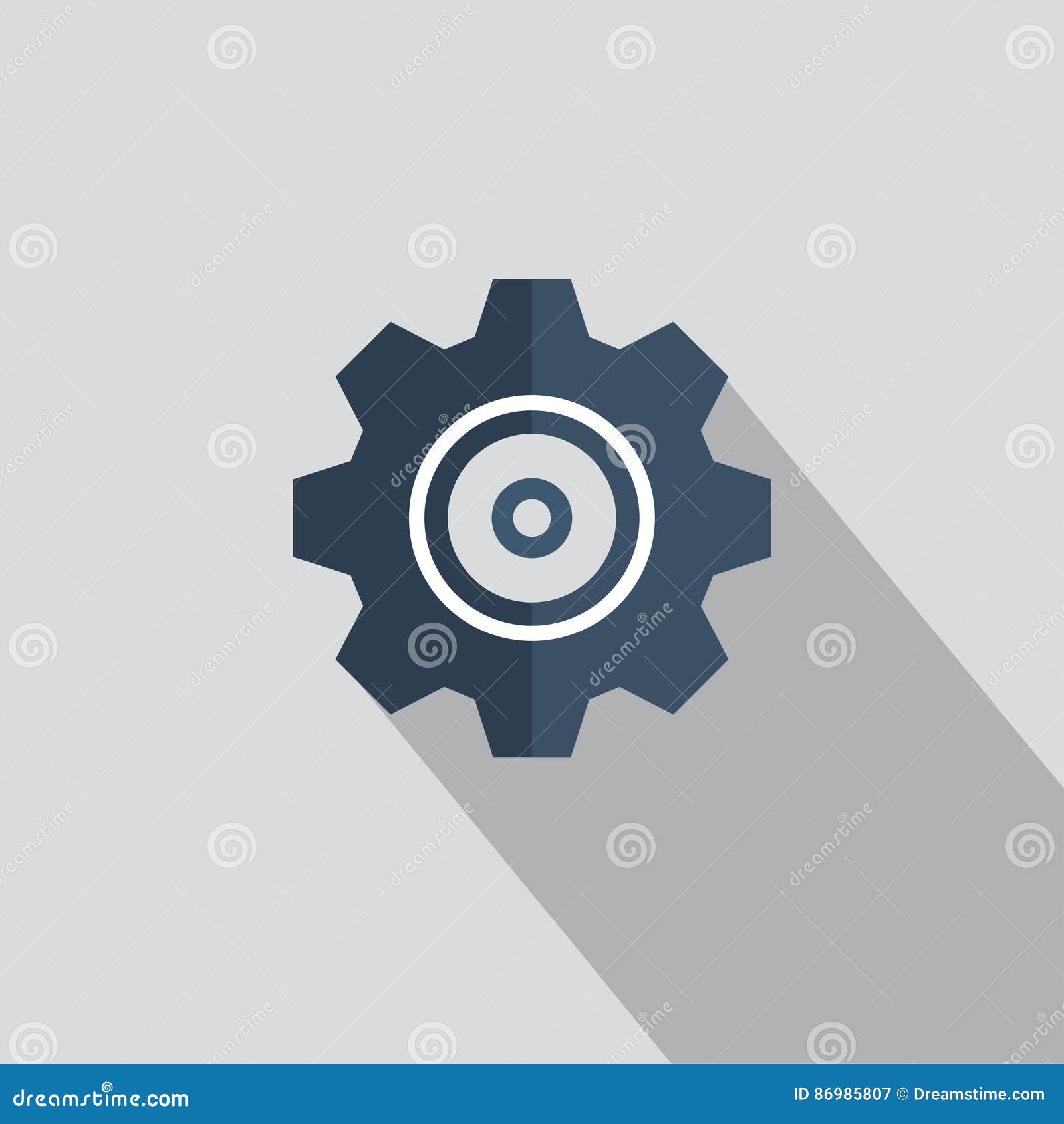 Setting icon button stock vector. Illustration of concept - 86985807