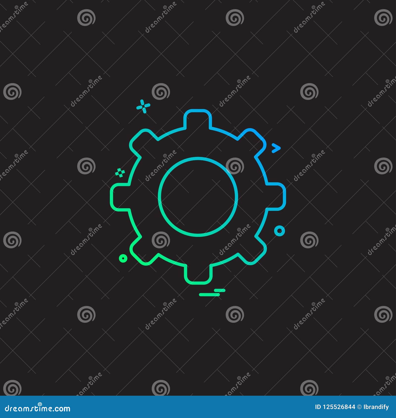 Setting icon design vector stock vector. Illustration of computer ...