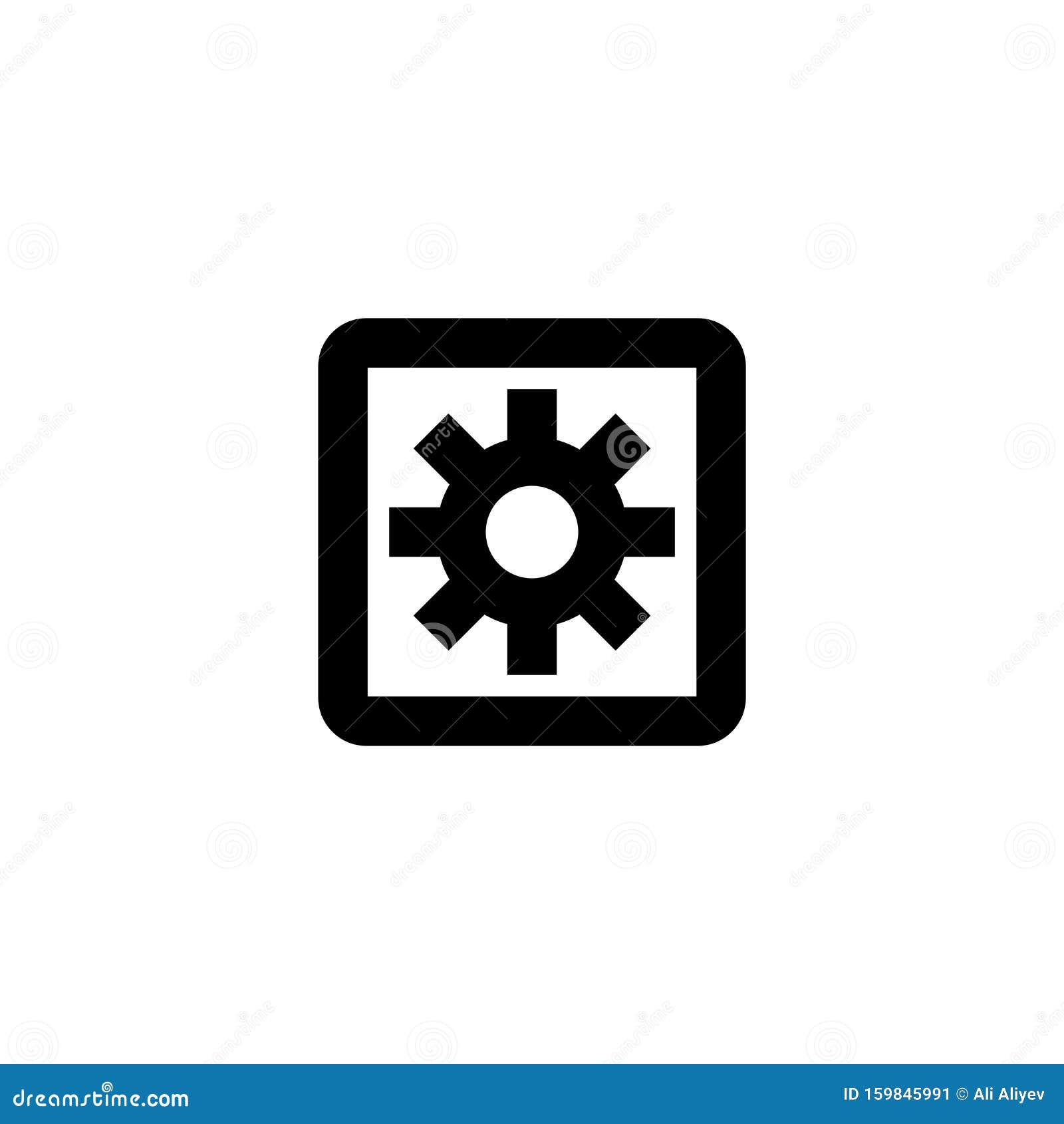 Setting Icon. Engine Gear Sign Stock Vector - Illustration of option ...