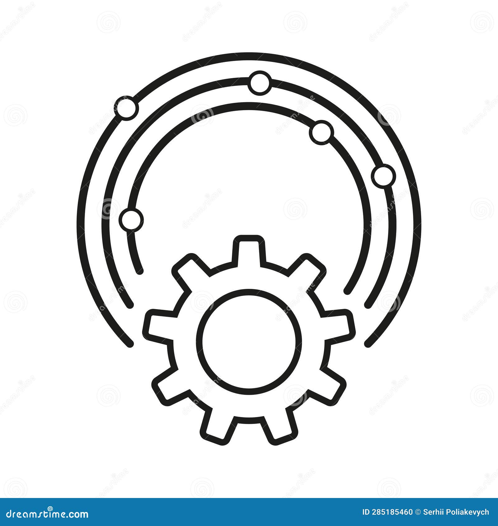 Setting Icon. Gear User Preference Setting. Vector Illustration. EPS 10 ...