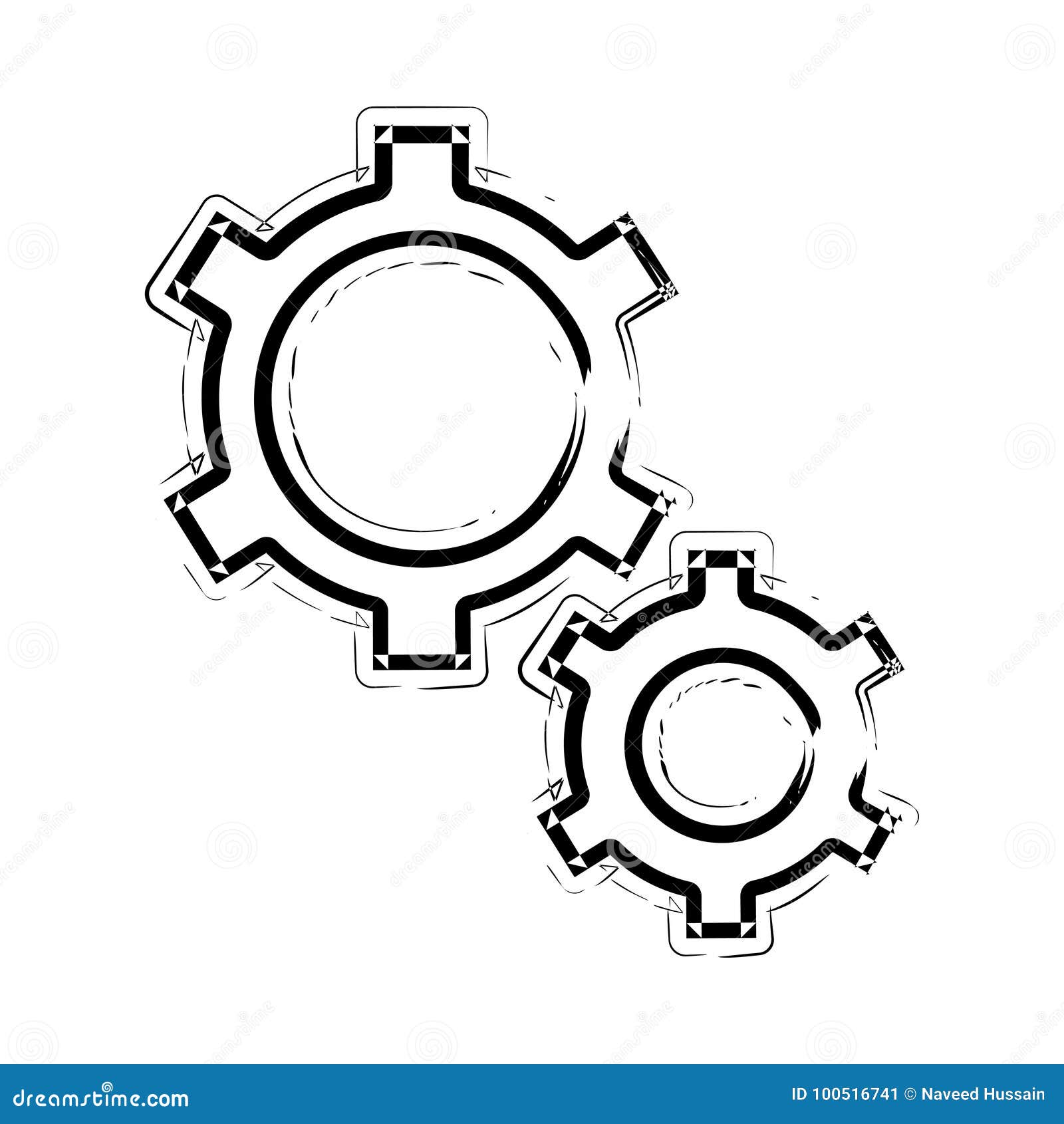 Setting icon stock illustration. Illustration of configuration - 100516741