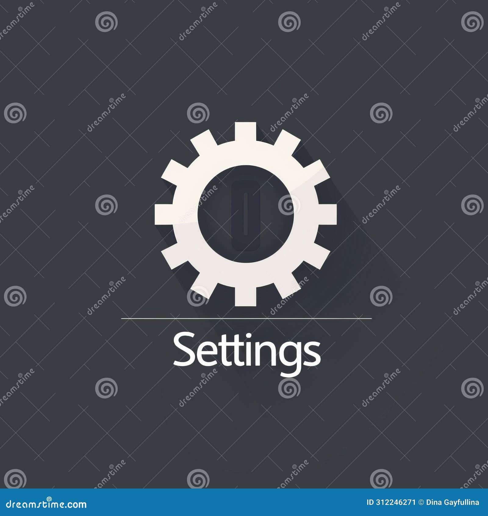 Setting Icon, Settings Symbol Stock Illustration - Illustration of ...