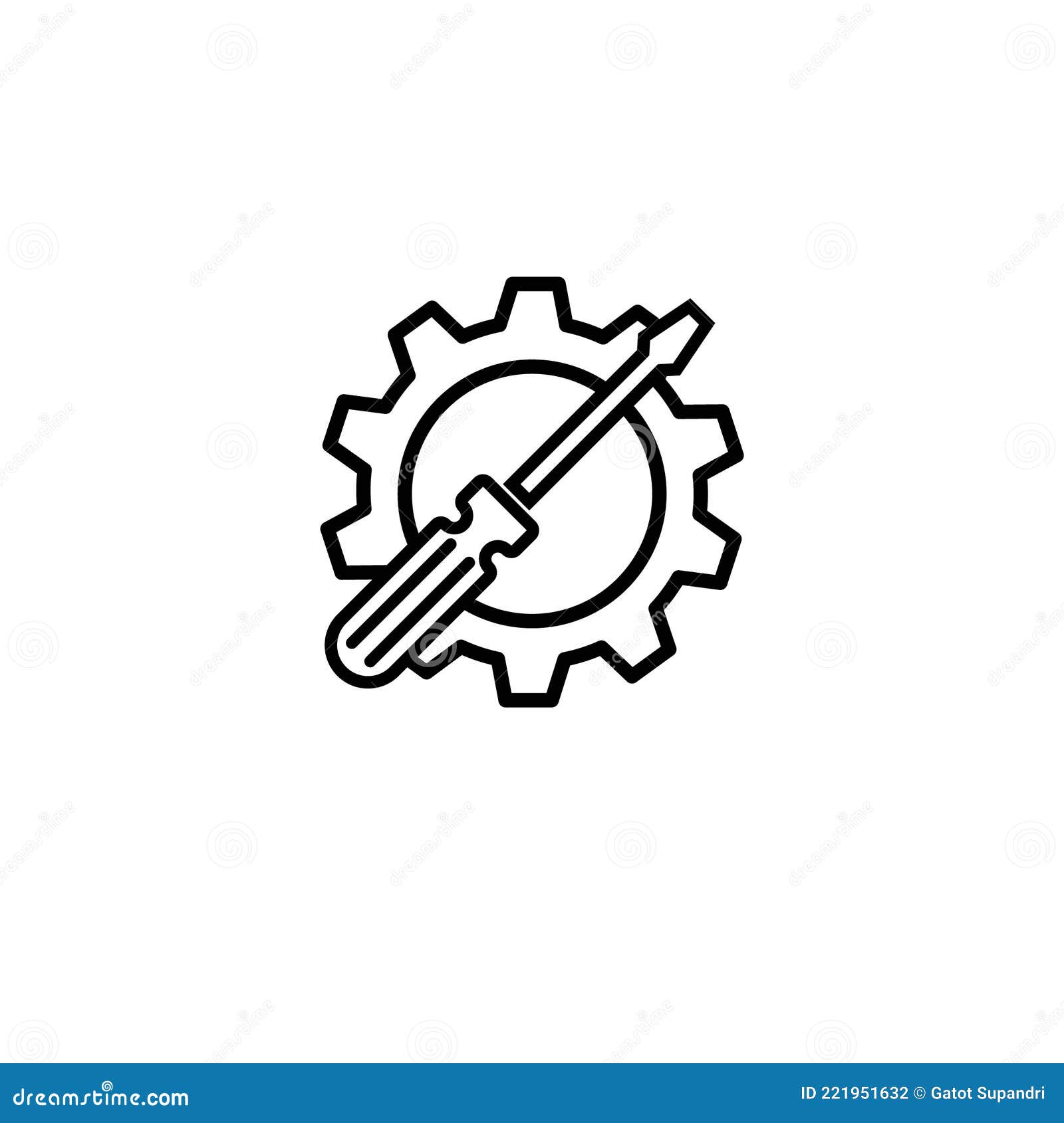 Setting Icon Vector Logo Design Template Stock Vector - Illustration of ...