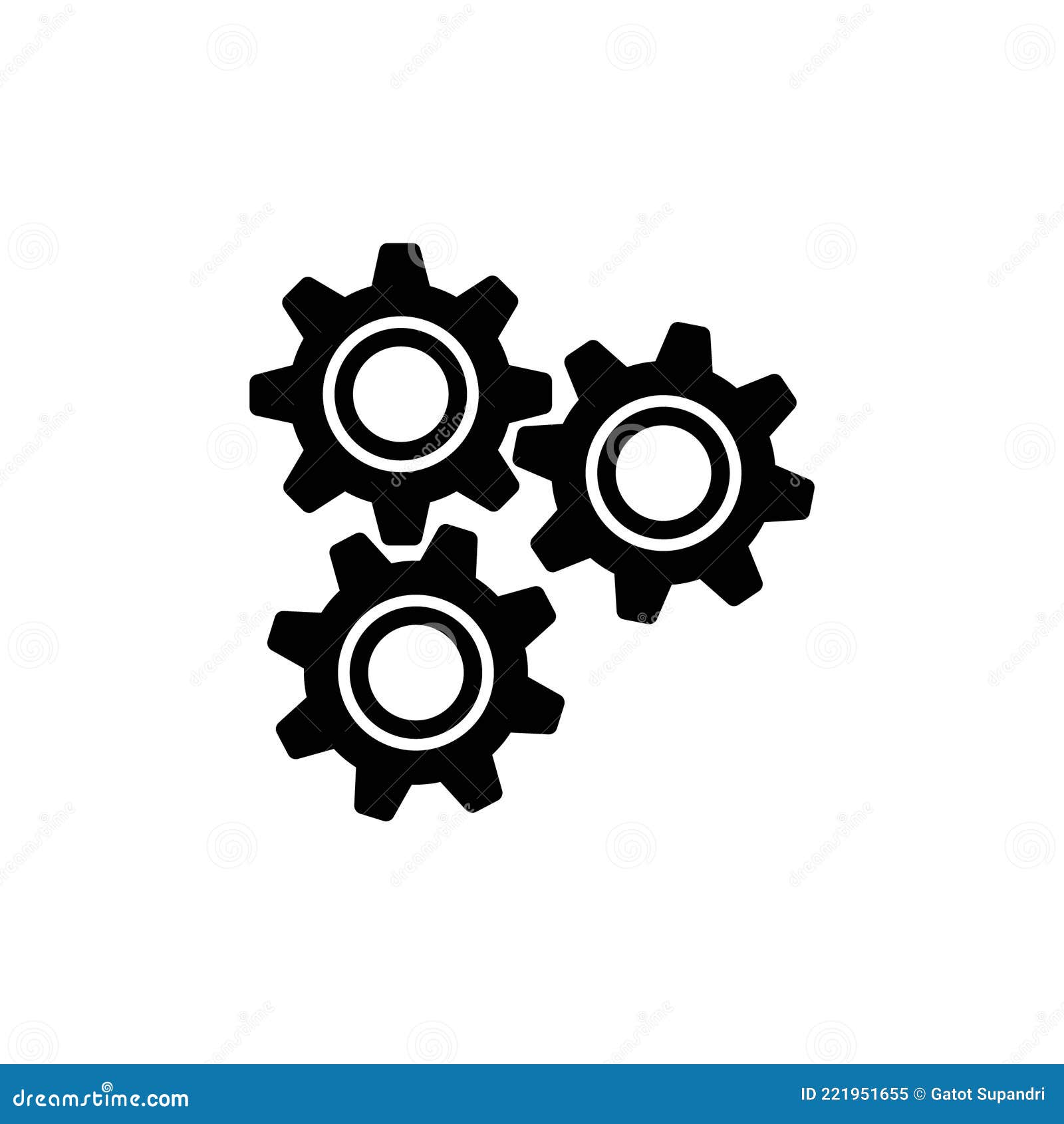 Setting Icon Vector Logo Design Template Stock Vector - Illustration of ...