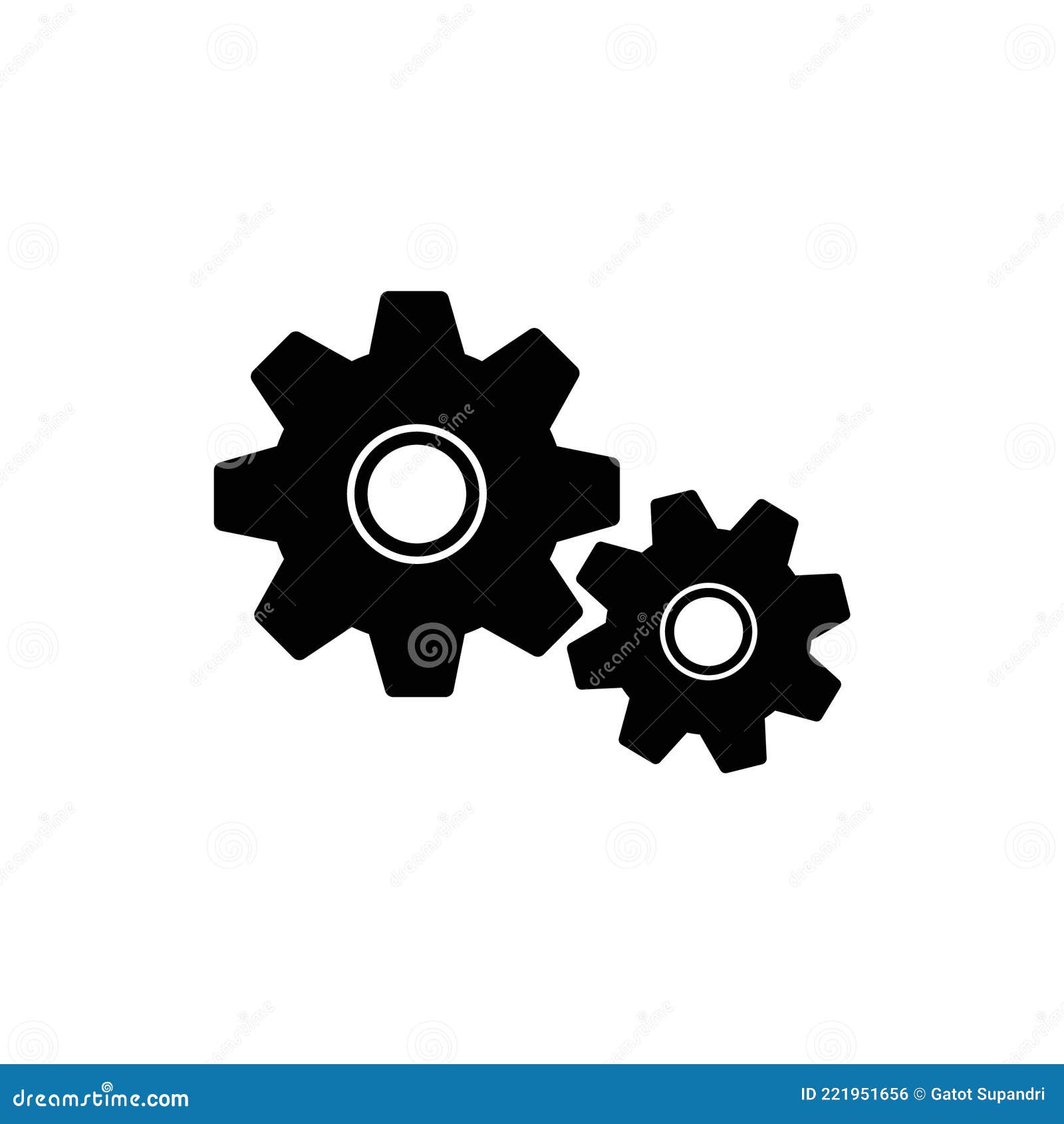 Setting Icon Vector Logo Design Template Stock Vector - Illustration of ...