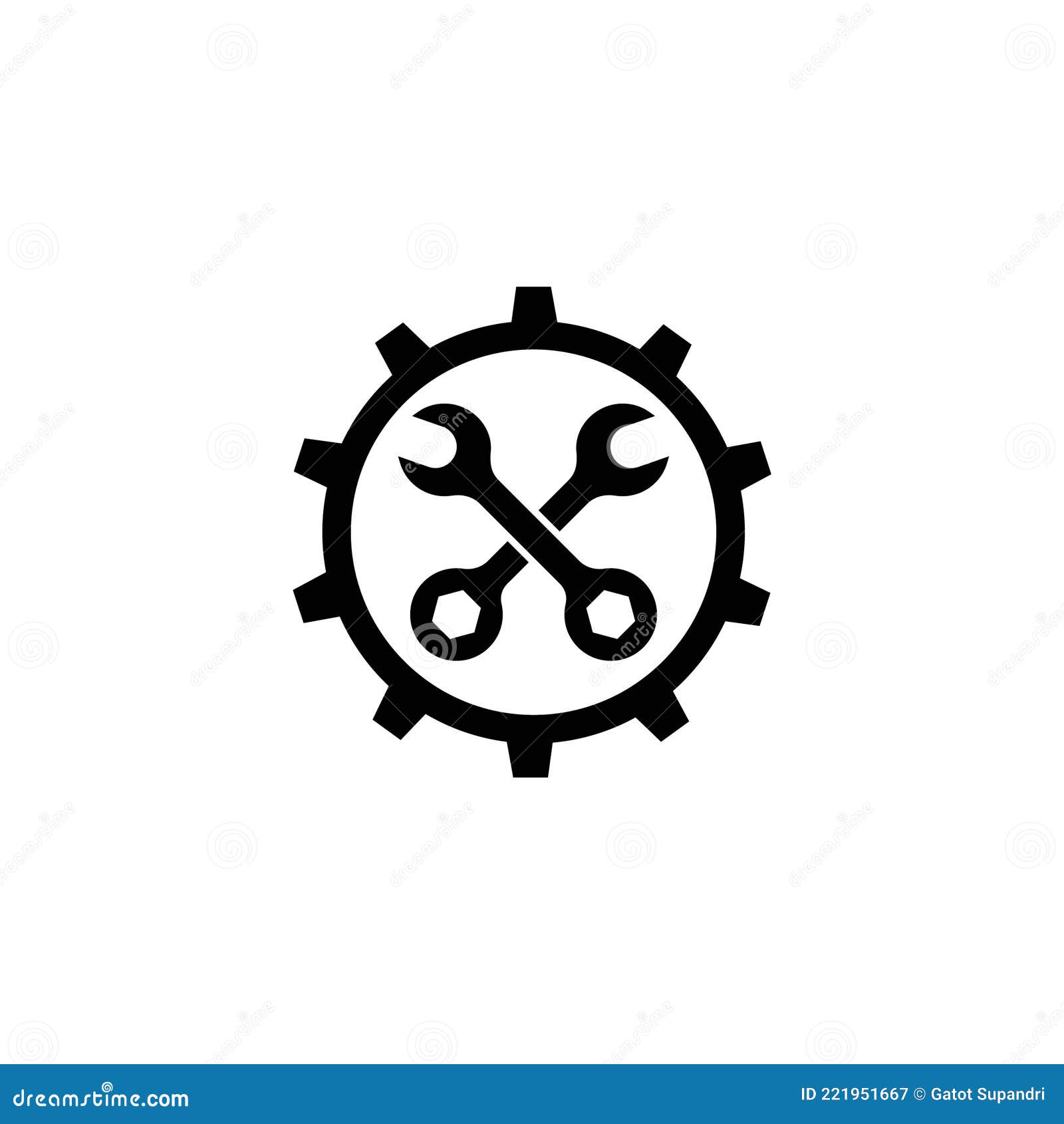 Setting Icon Vector Logo Design Template Stock Vector - Illustration of ...