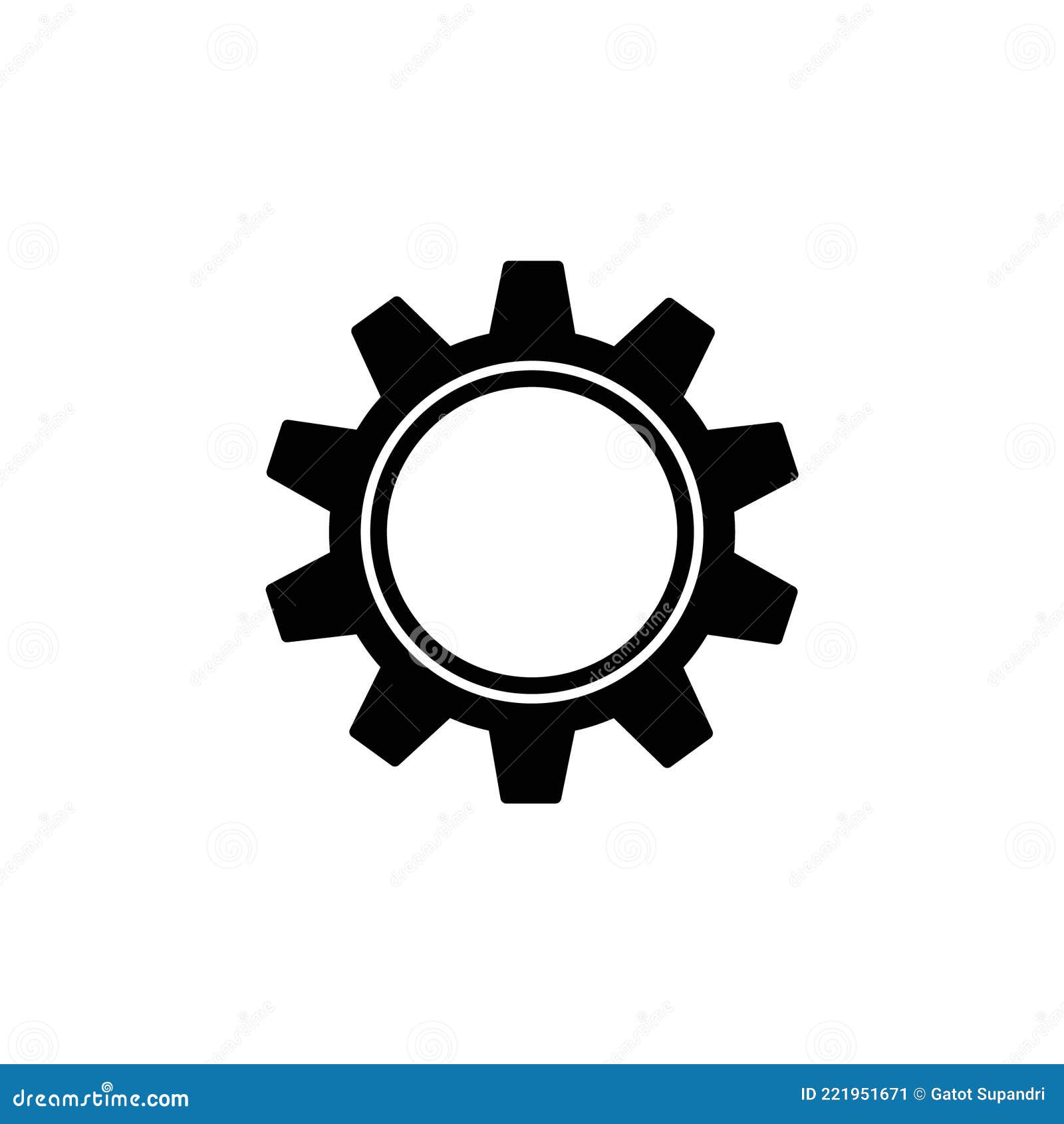 Setting Icon Vector Logo Design Template Stock Vector - Illustration of ...