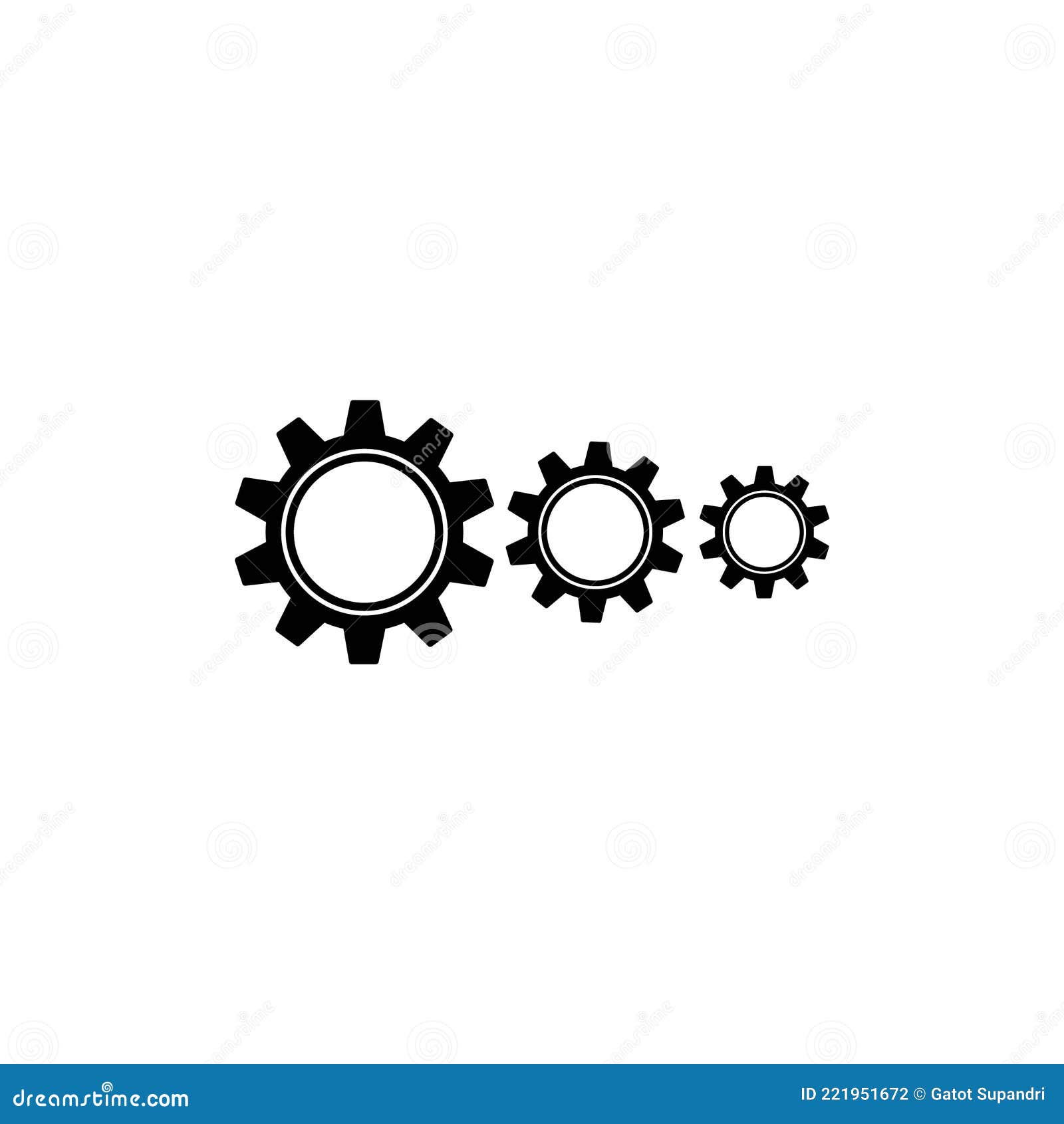 Setting Icon Vector Logo Design Template Stock Vector - Illustration of ...